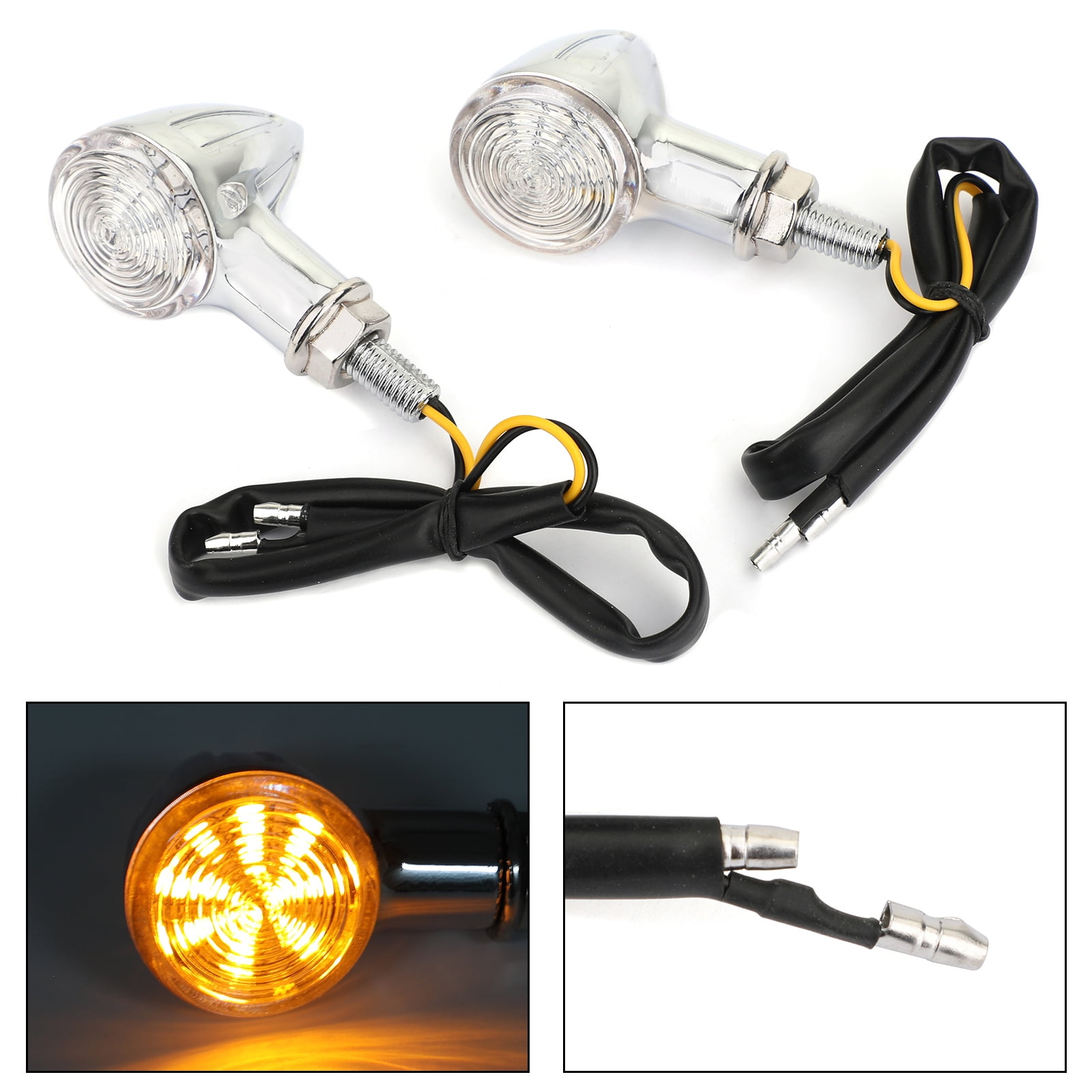 Universal Small Bullet Motorcycle Turn Signal Blinker Indicator ...
