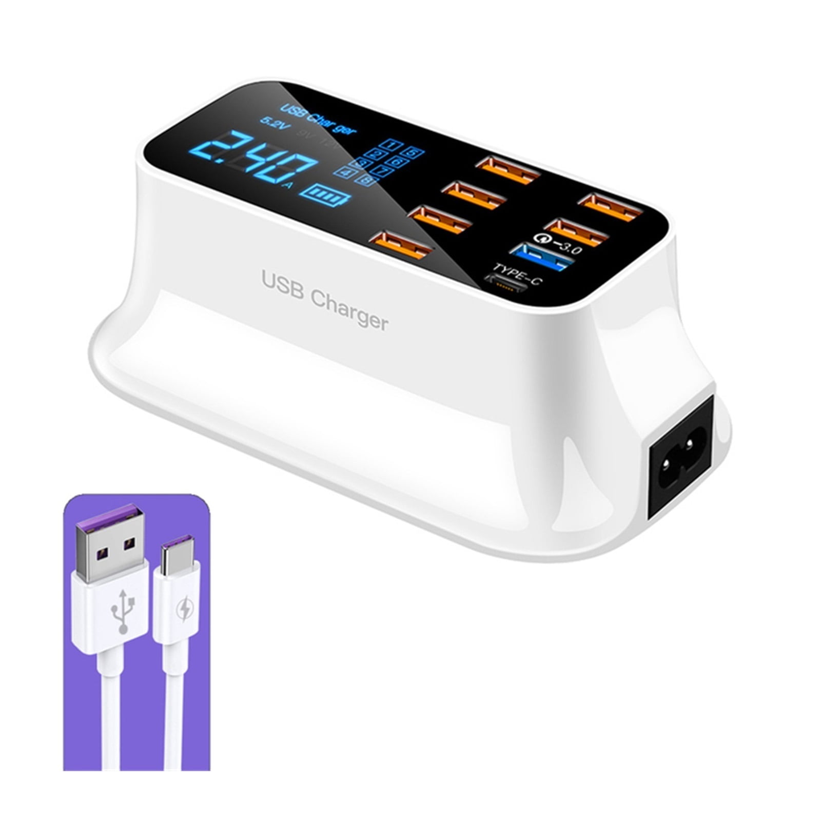 Universal Smart USB Charger Phone Holder Wall Adapter Fast Charge ...