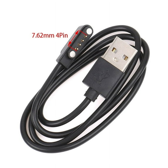 Universal Smart Watch Charger Cord Magnetic Charging Cable 2 Pin 4 Pin USB Charger For Smart ...