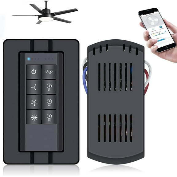 Universal XIULIN Ceiling Fan Remote Control Kit, Smart Wi-Fi Control ...