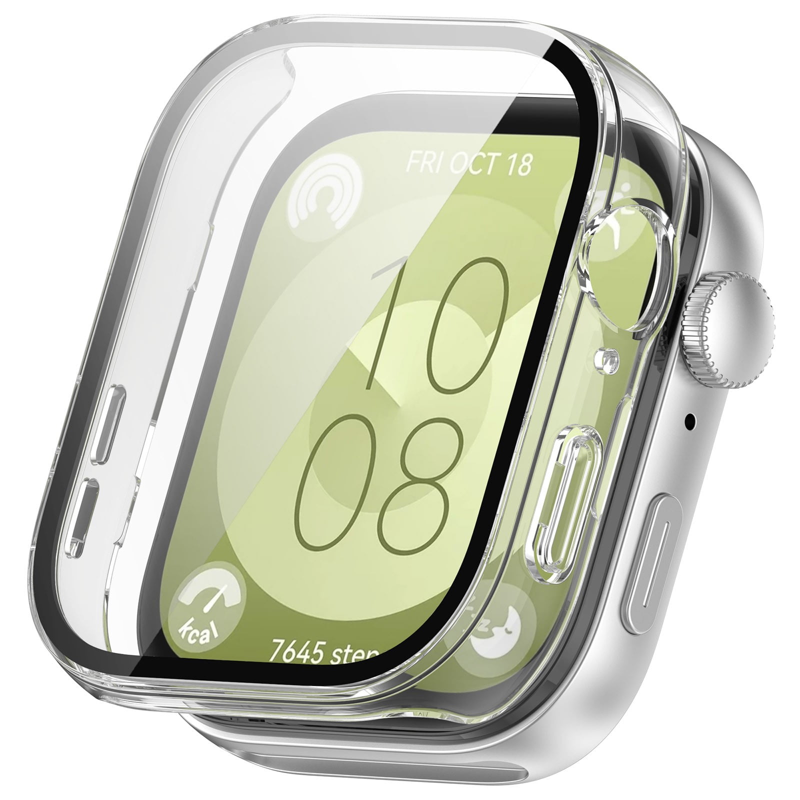 Universal Smartwatch Protective Cover Integrated PC Frame with Tempered ...