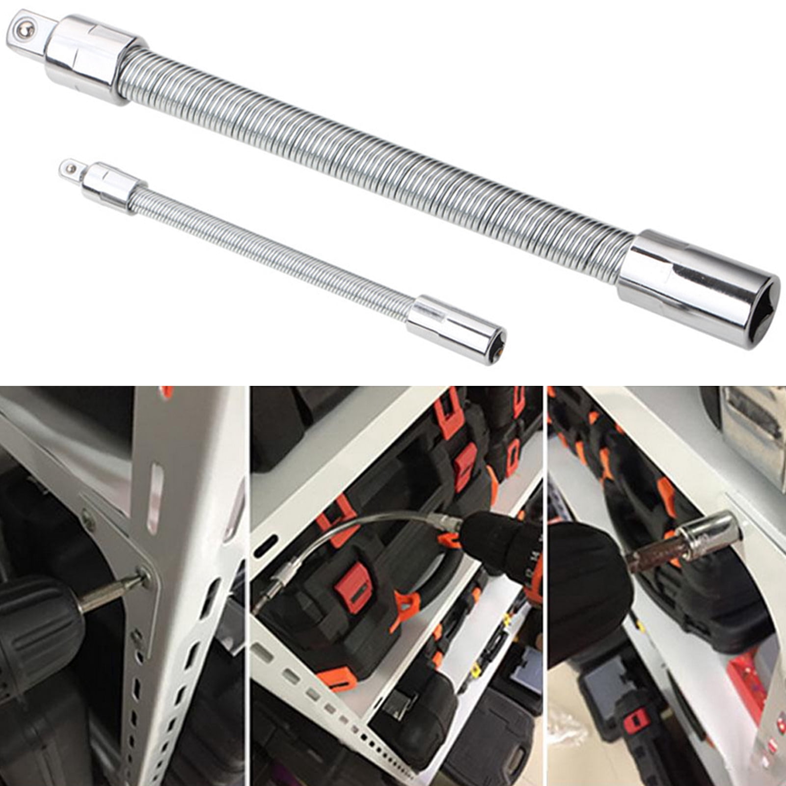 Universal Socket Extension Bar Set: 1/4, 3/8, 1/2 Sizes, Strong Torque ...