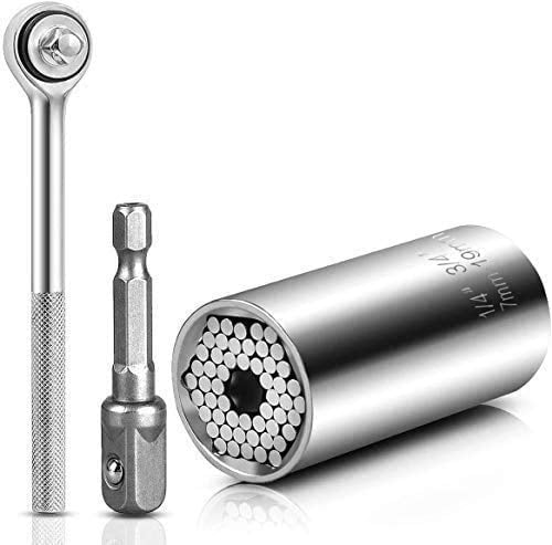 Universal Socket Gator Grip Socket Wrench Set | With Power Drill ...