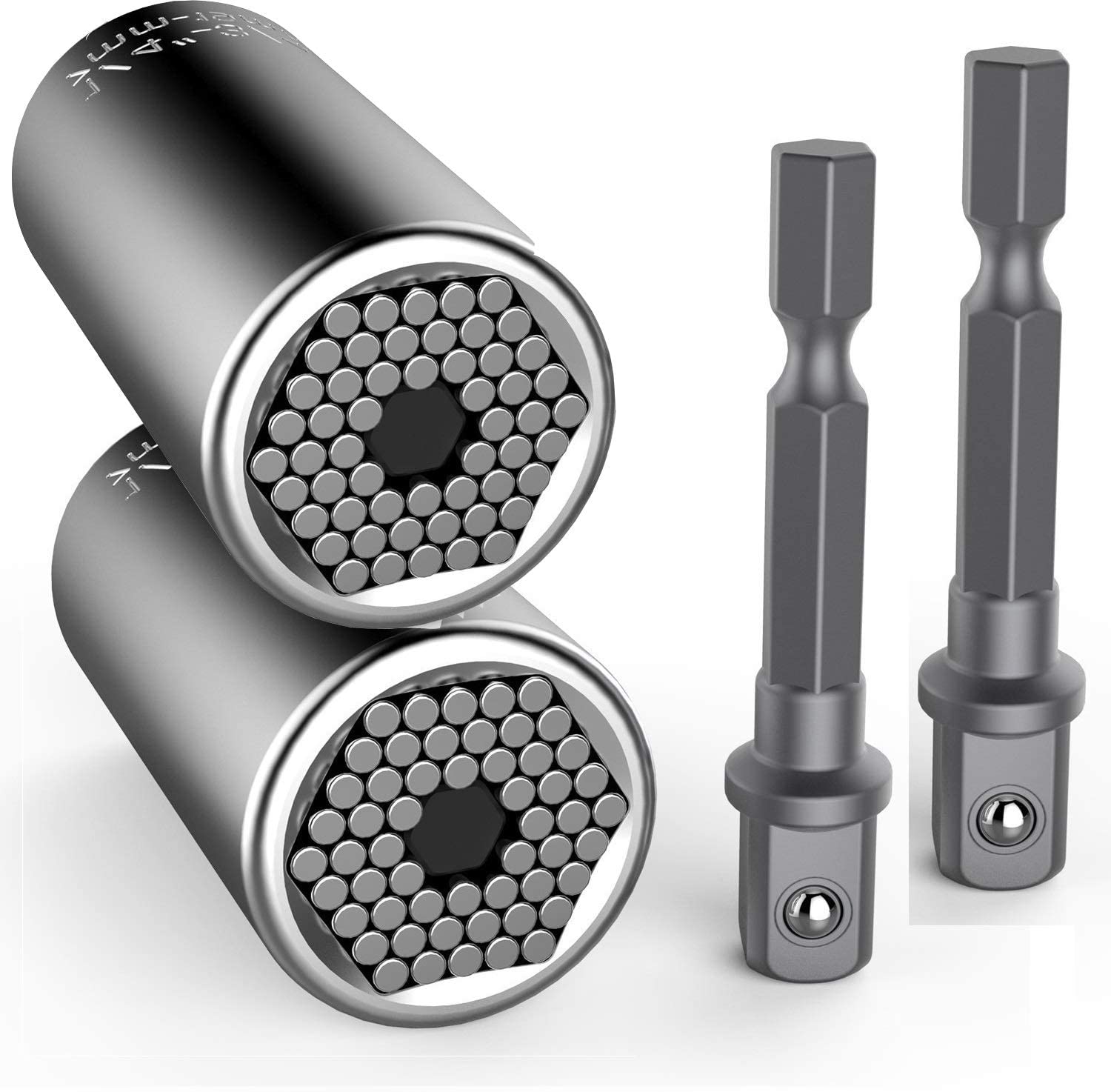 Universal Socket Tools Gifts for Men Dad - 2pcs Socket Set with Power ...