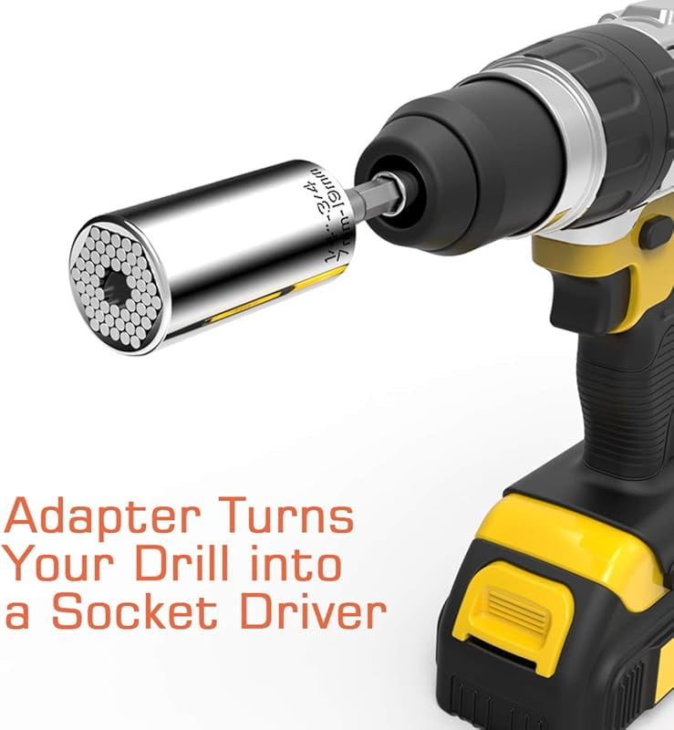 Universal Socket, Self-adjusting Socket Fits Standard 1/4'' - 3/4 ...