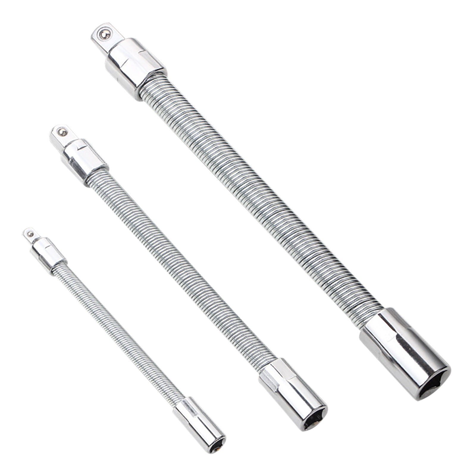 Universal Socket Wrench Extension Set 3-Piece Flexible Swivel Head ...