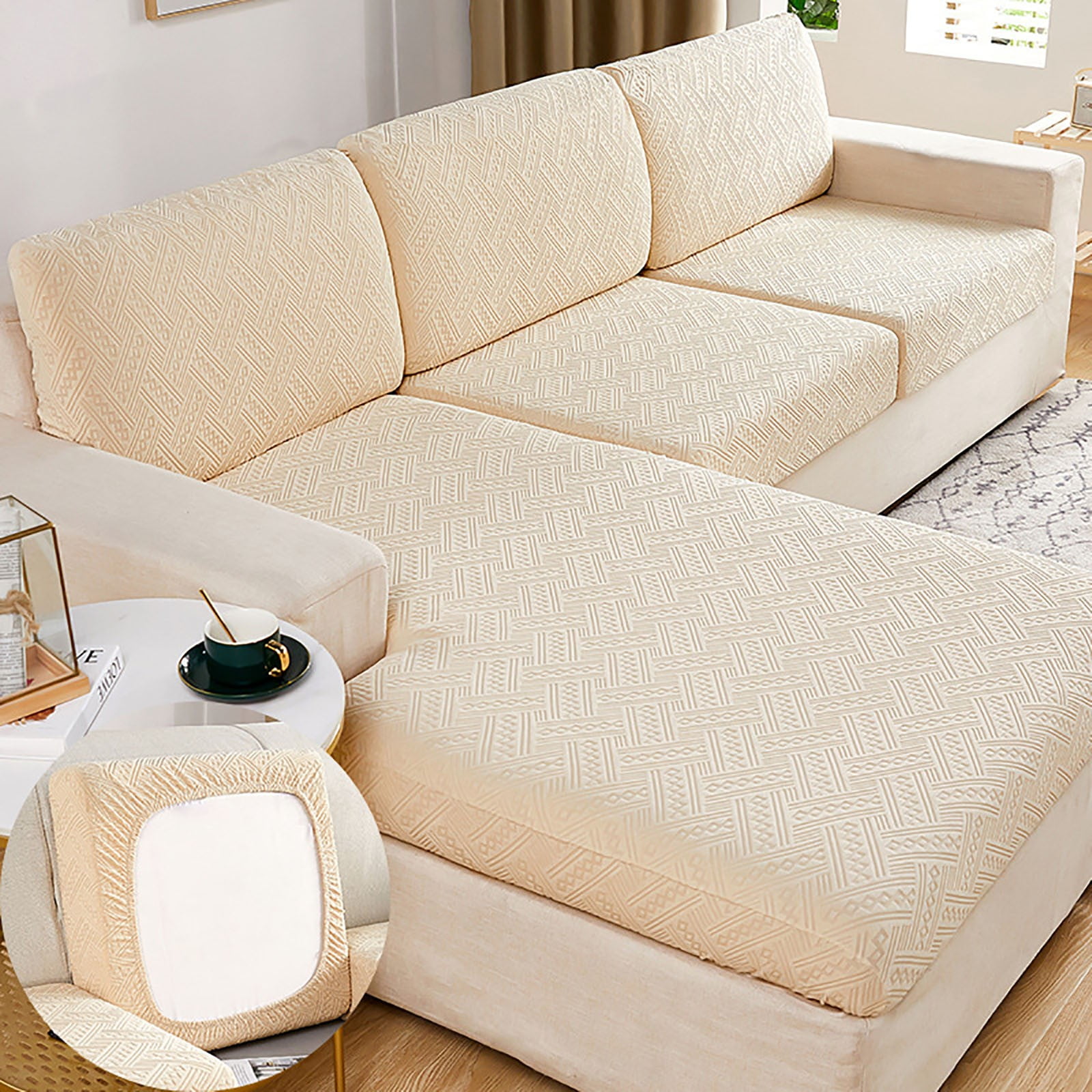 Universal Sofa Cover Wear High Elastic Non Slip Polyester Universal ...