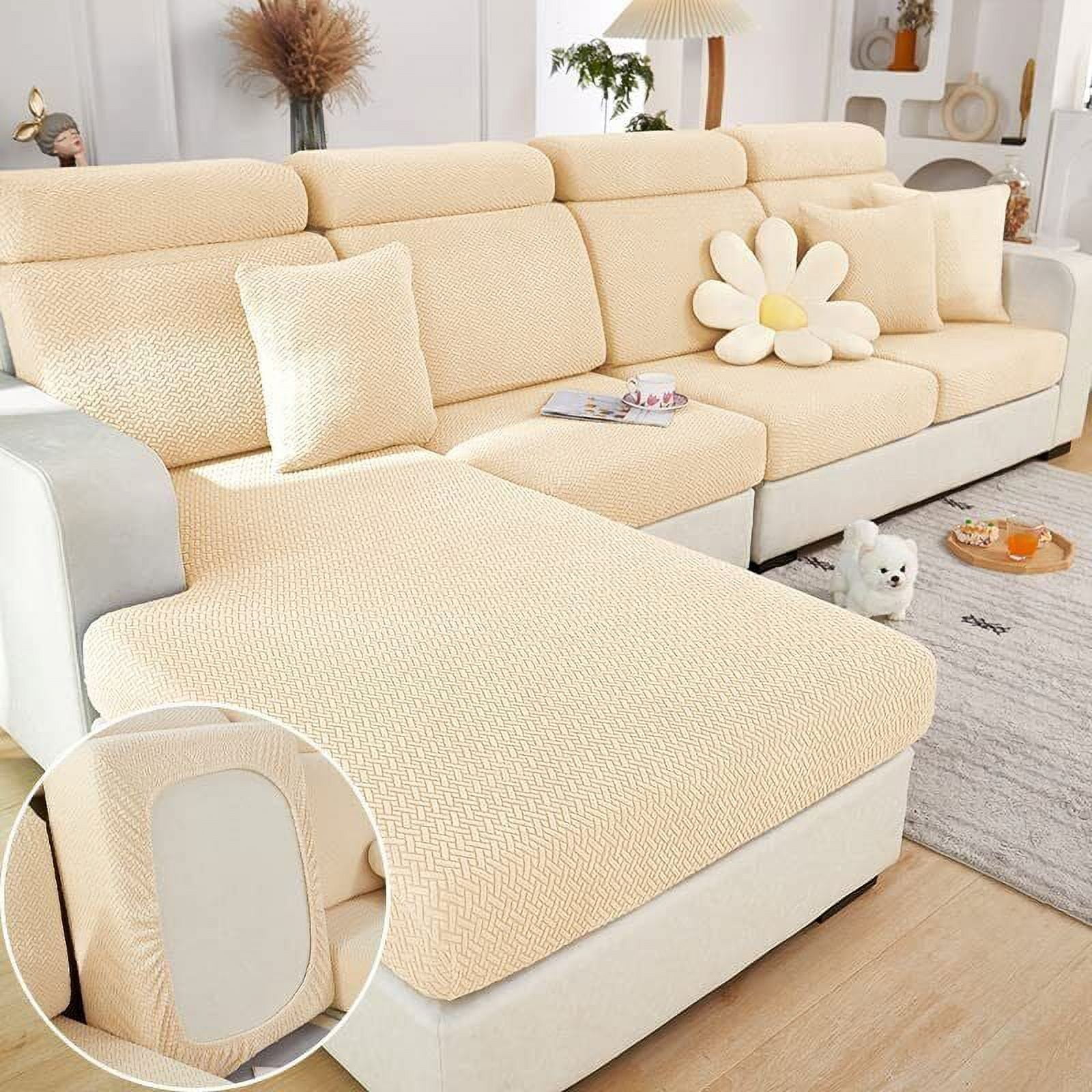 Universal Sofa Slipcover, Wear-Resistant Sofa Cover, Anti-Slip L Shape ...