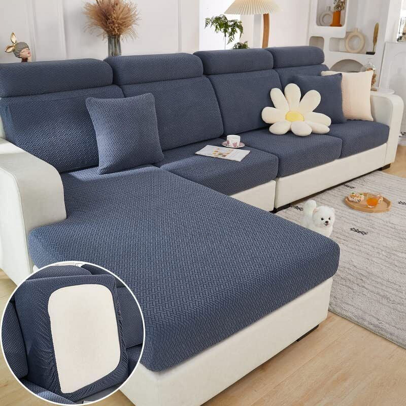 Universal Sofa Slipcover, Wear-Resistant Sofa Cover, Anti-Slip L Shape ...