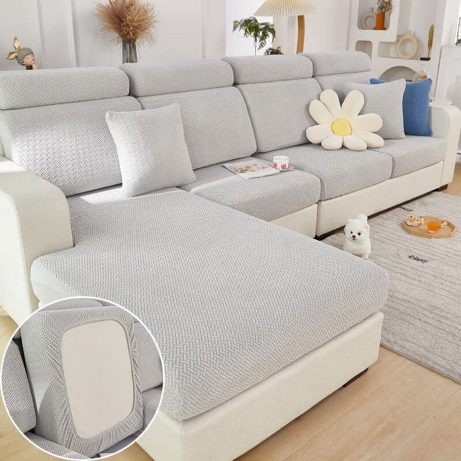 Universal Sofa Slipcover, Wear-Resistant Sofa Cover, Anti-Slip L Shape ...