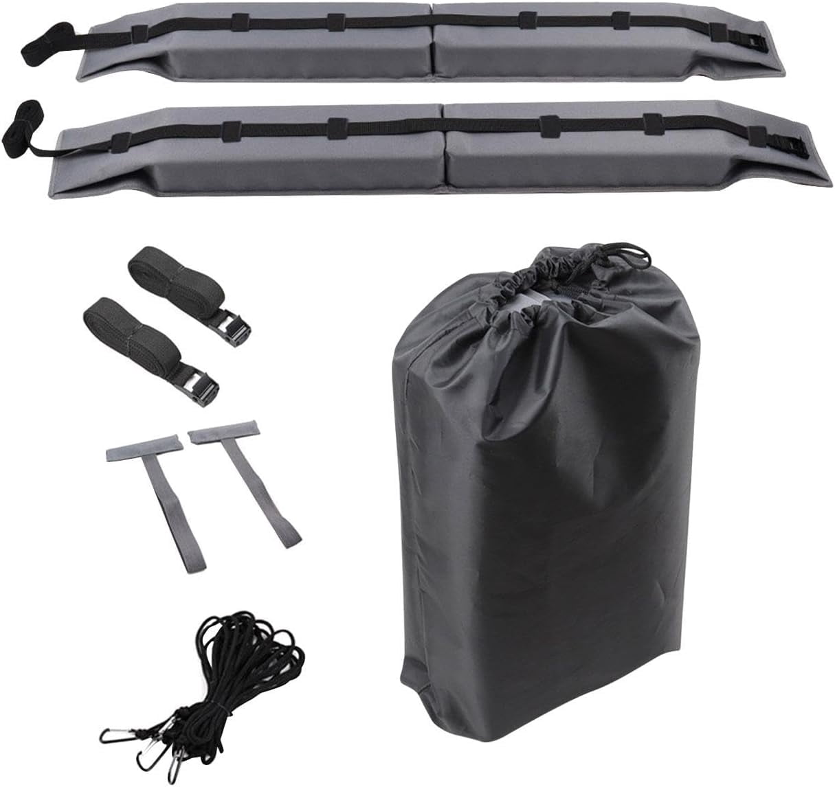 Universal Soft Roof Rack Pads Luggage Carrier System Adjustable Straps ...