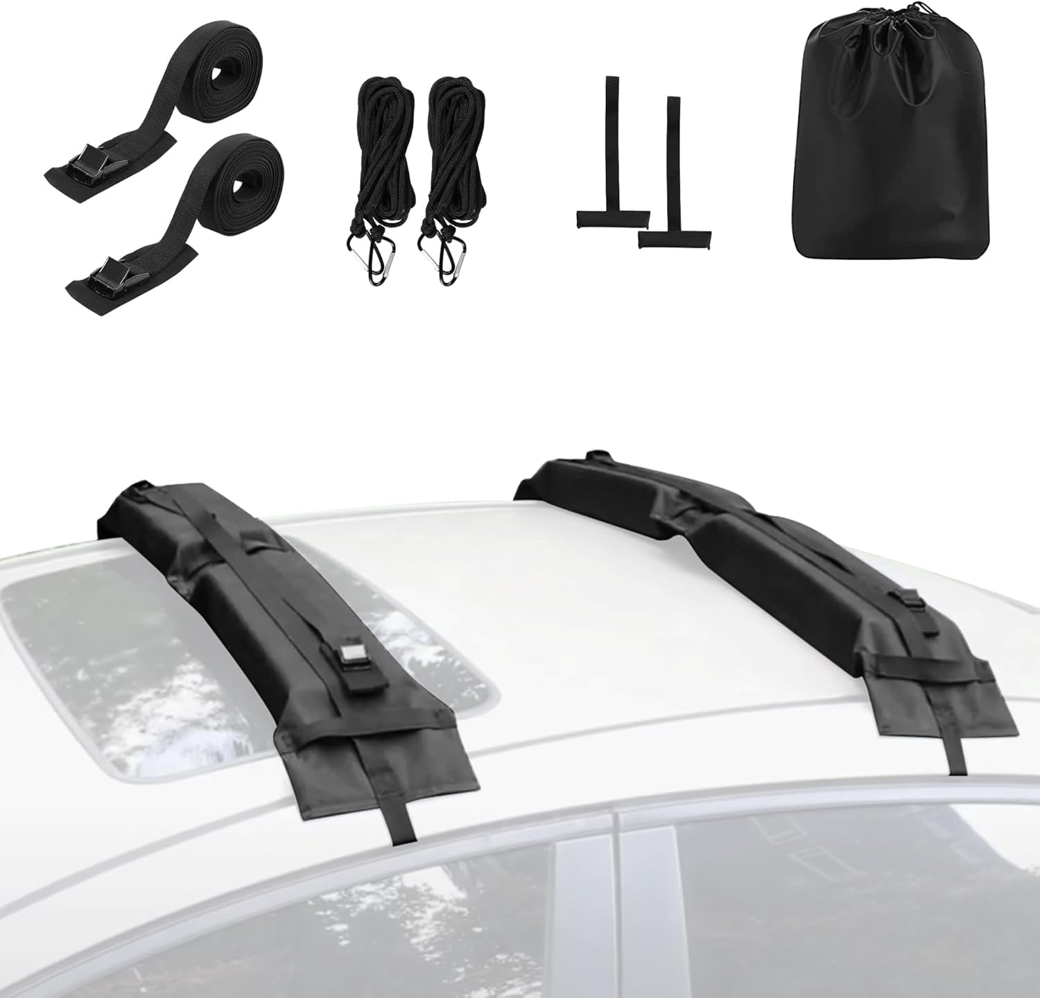 Universal Soft Roof Rack Pads for Kayak,Surfboards,Snowboards,SUP ...