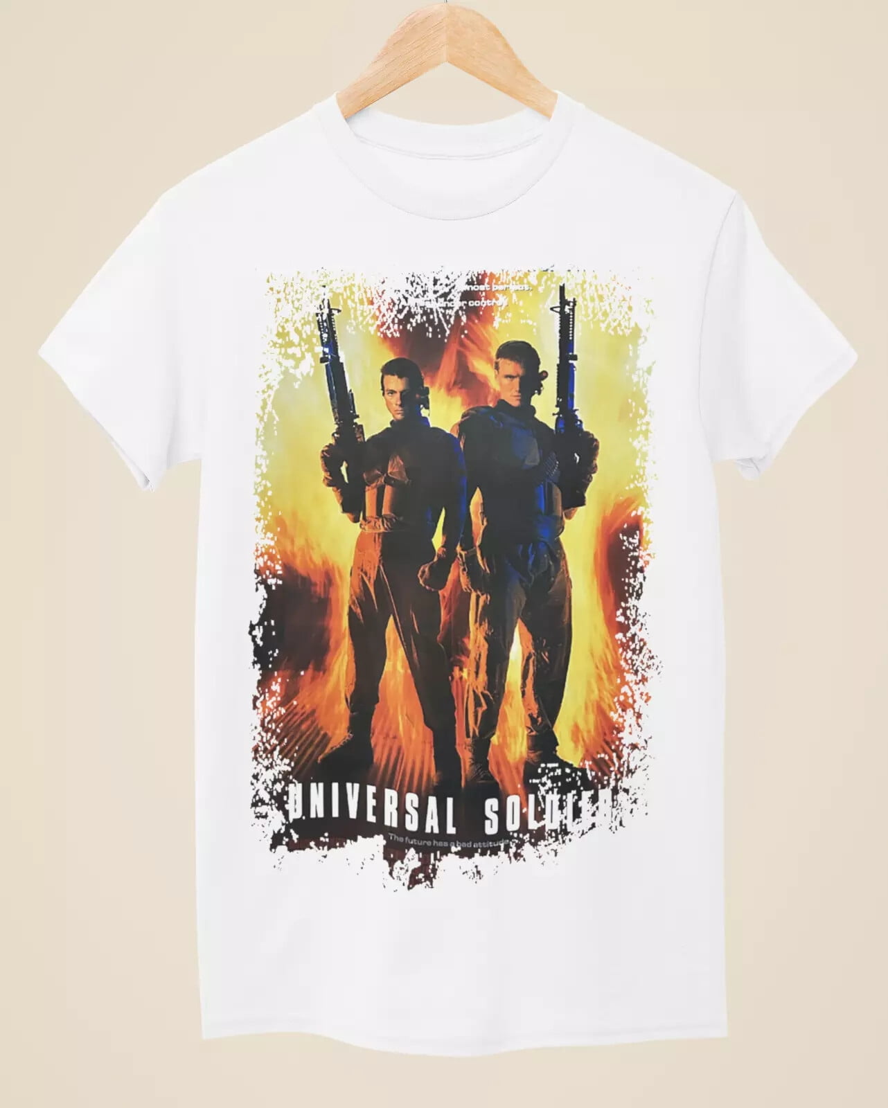 Universal Soldier - Movie Poster Inspired Unisex White T-Shirt - Walmart.com