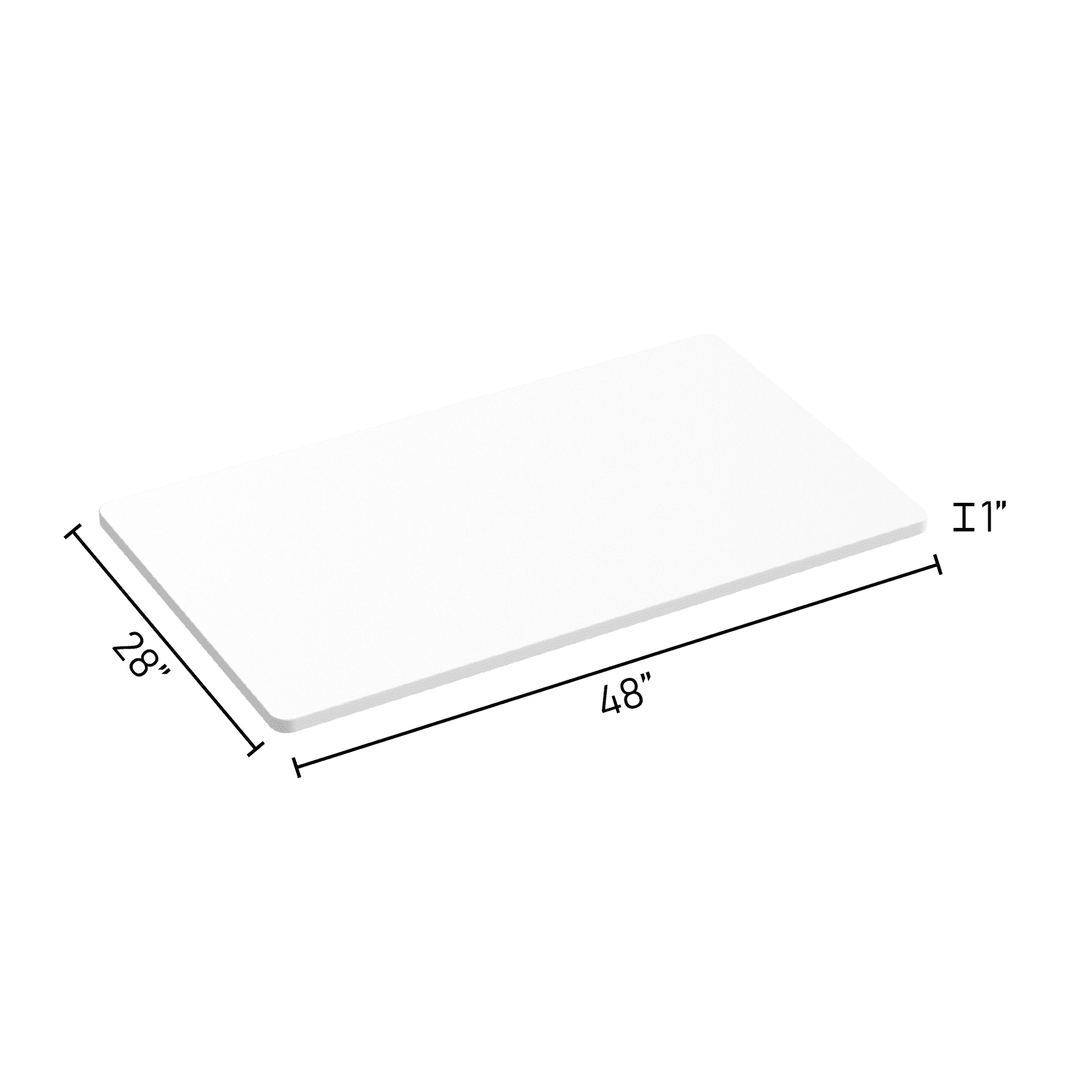 Universal Solid One-Piece Table Top for Standard and Sit to Stand ...