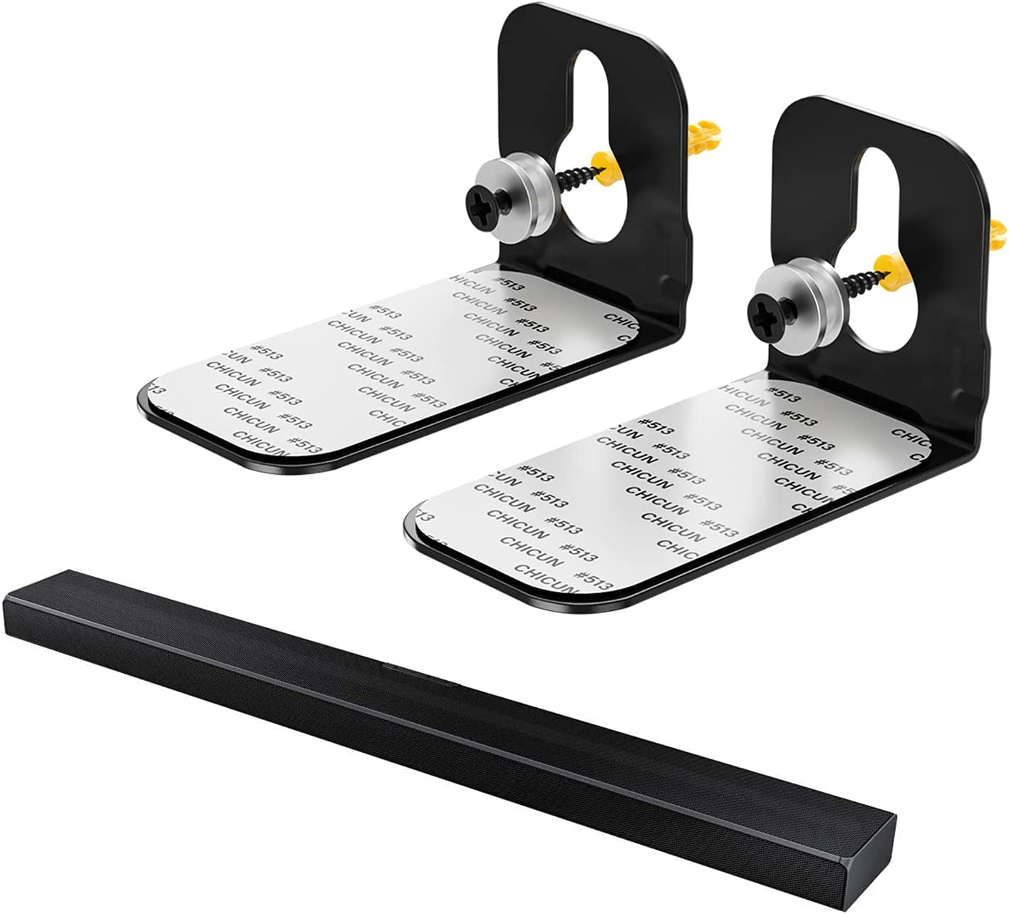 Universal Soundbar Wall Mount Bracket Floating Wall Shelf for Samsung ...