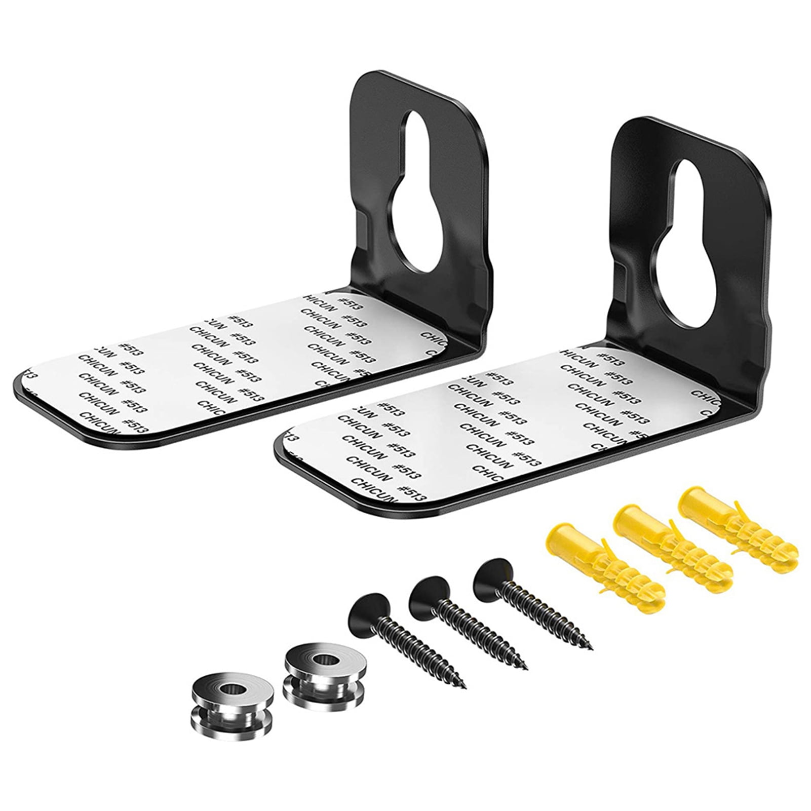 Universal Soundbar Wall Mount Kit - Sturdy Metal Bracket with Adhesive ...
