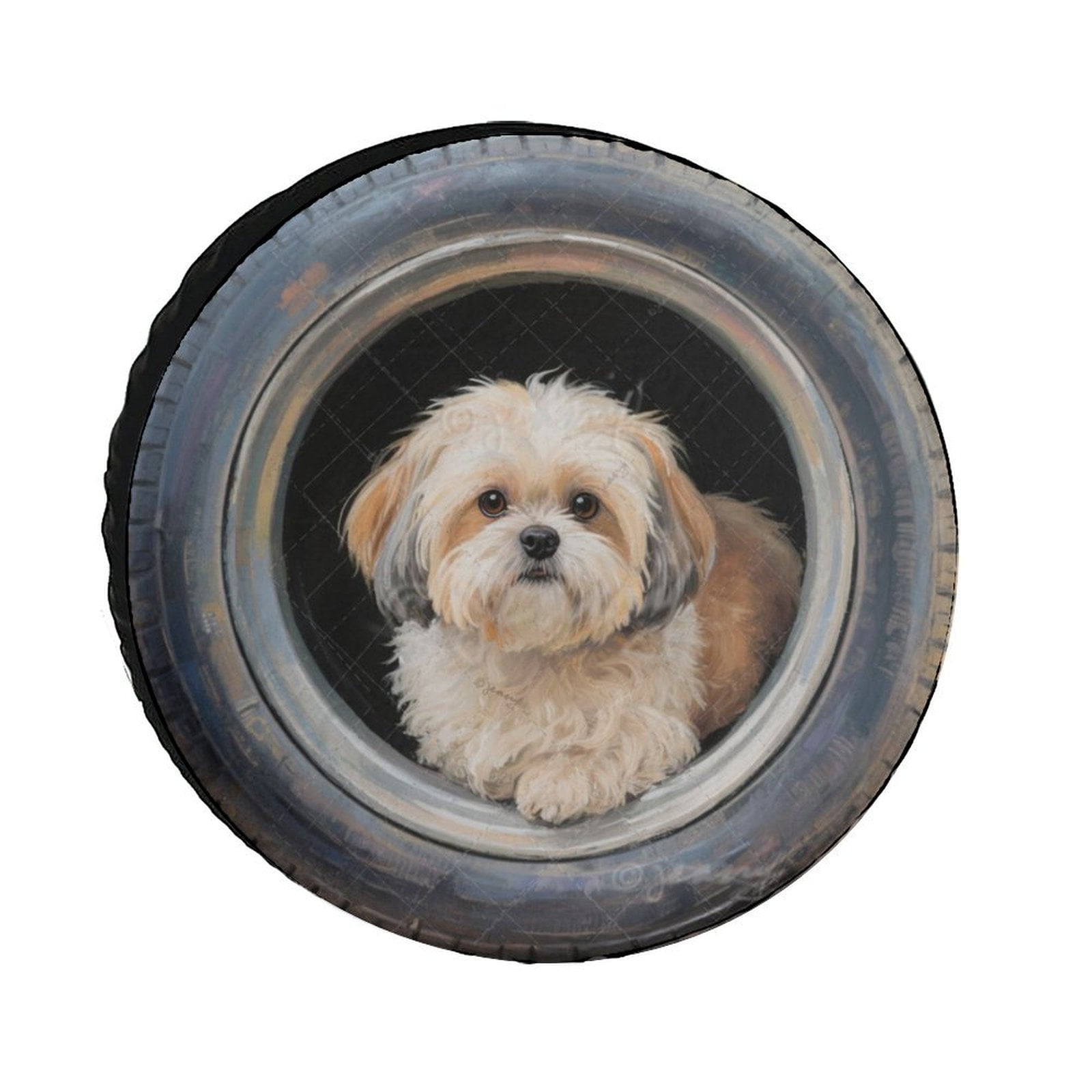 Universal Spare Tire Cover Of Shih Tzu - 34 Inch Wheel Protector for ...
