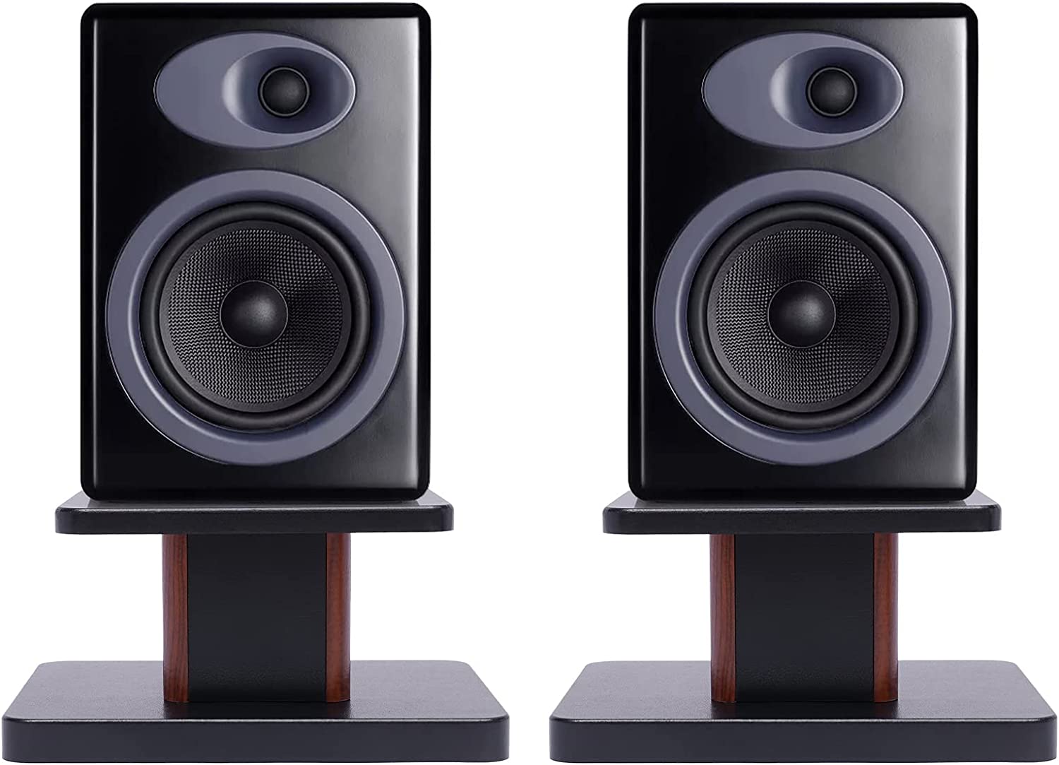 Universal Speaker Stand Pair, H6in Desktop Bookshelf Speaker Stands ...