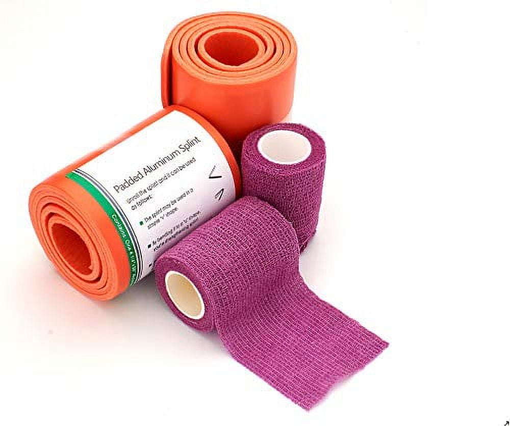 Universal Splint Roll with Self Adherent Cohesive Tape Adhesive Bandage ...