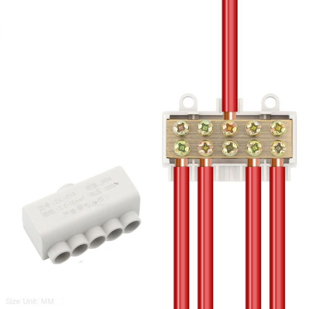 Universal Splitter Wire Connector Locking Quick Crimp Terminal Block ...