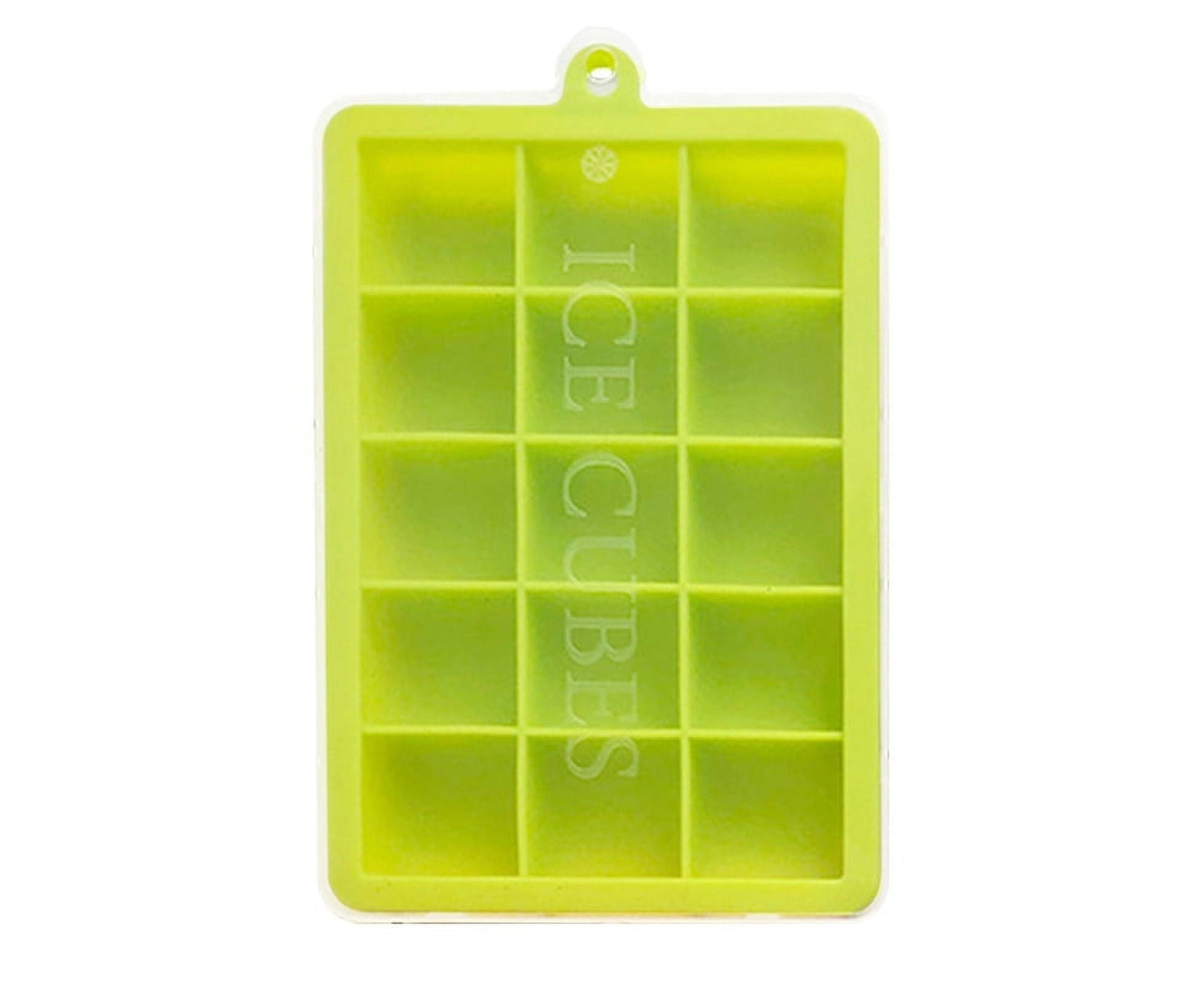 Universal Square Ice Tray Mold Long Lasting Ice Cubes - Green - Walmart.com