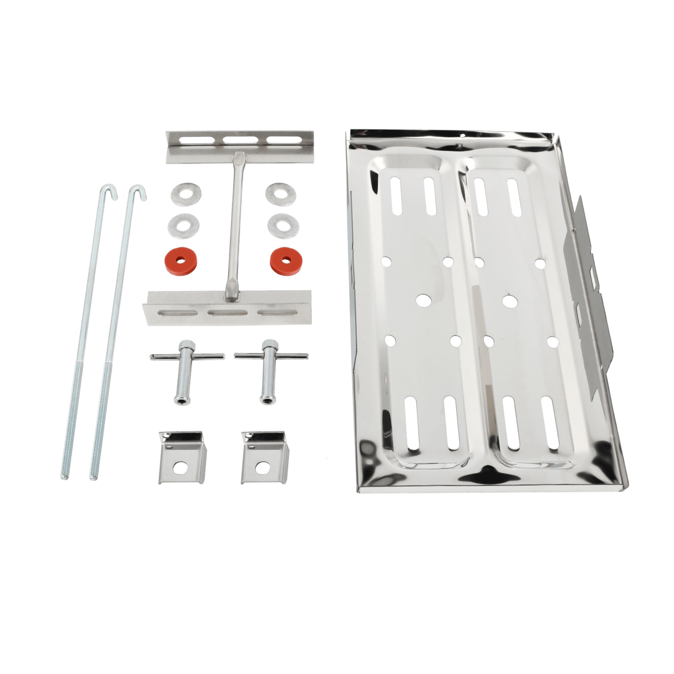 Universal Stainless Steel Battery Tray Holder Hold Down Kit w/ T Nut ...
