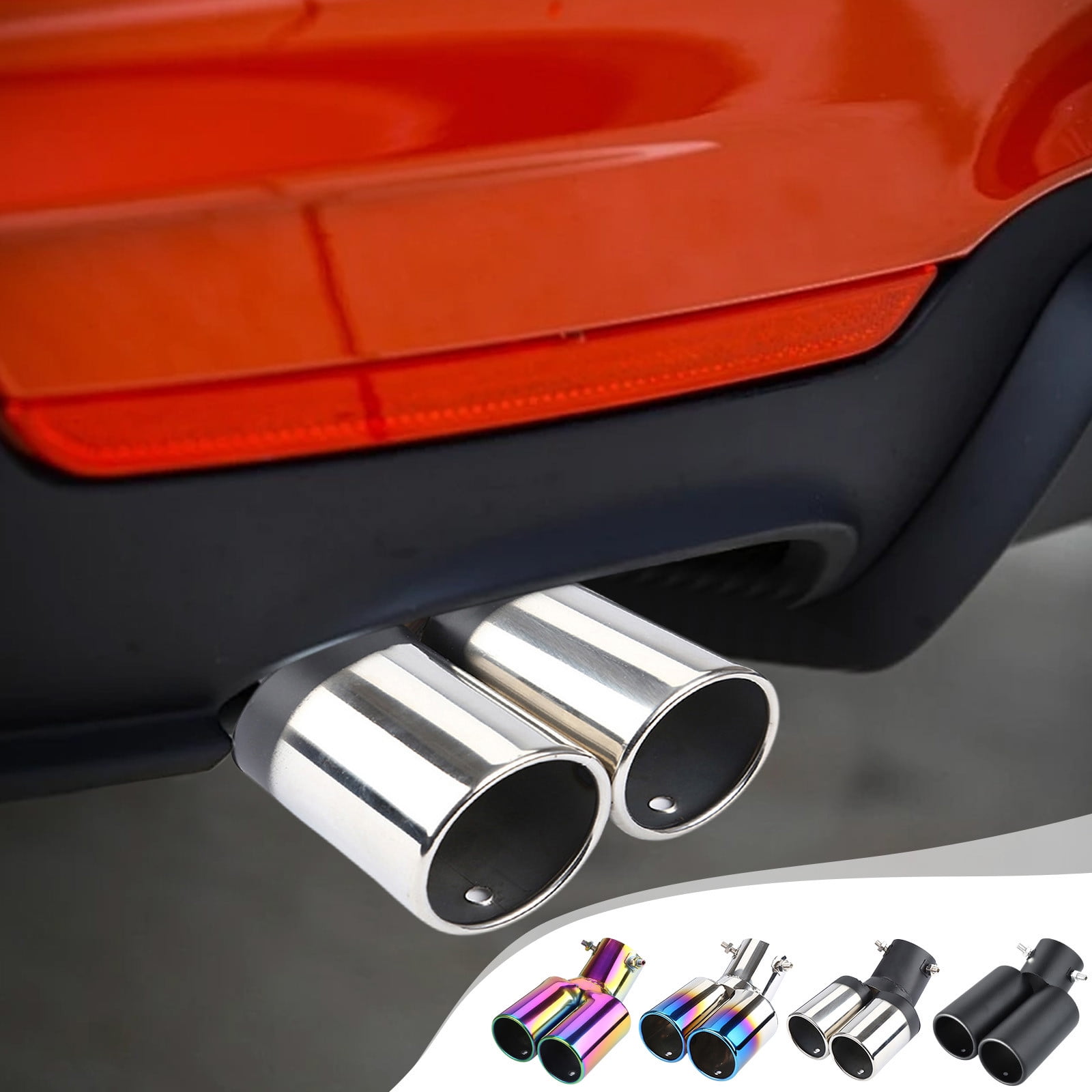 Universal Stainless Steel Car Exhaust Tailpipe Cover | Modified Exhaust ...