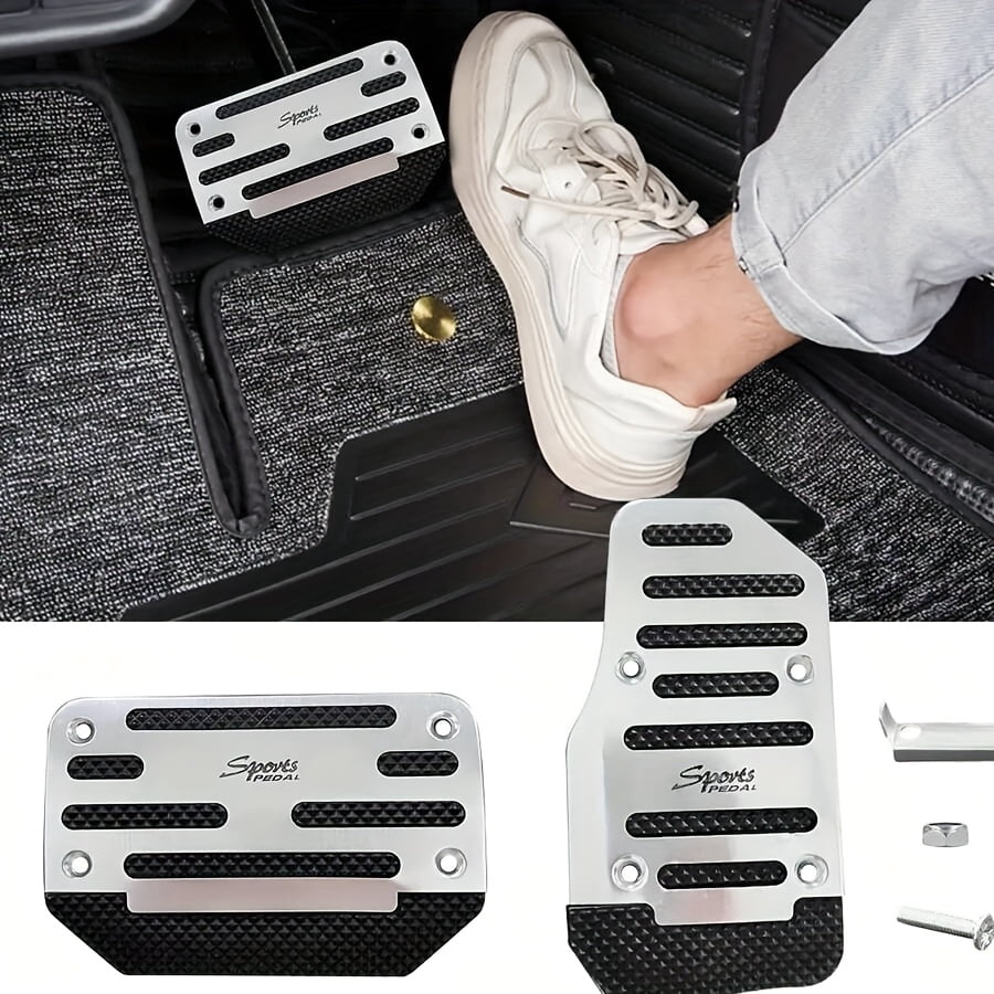 Universal Stainless Steel Car Pedal Covers, Automatic Transmission ...