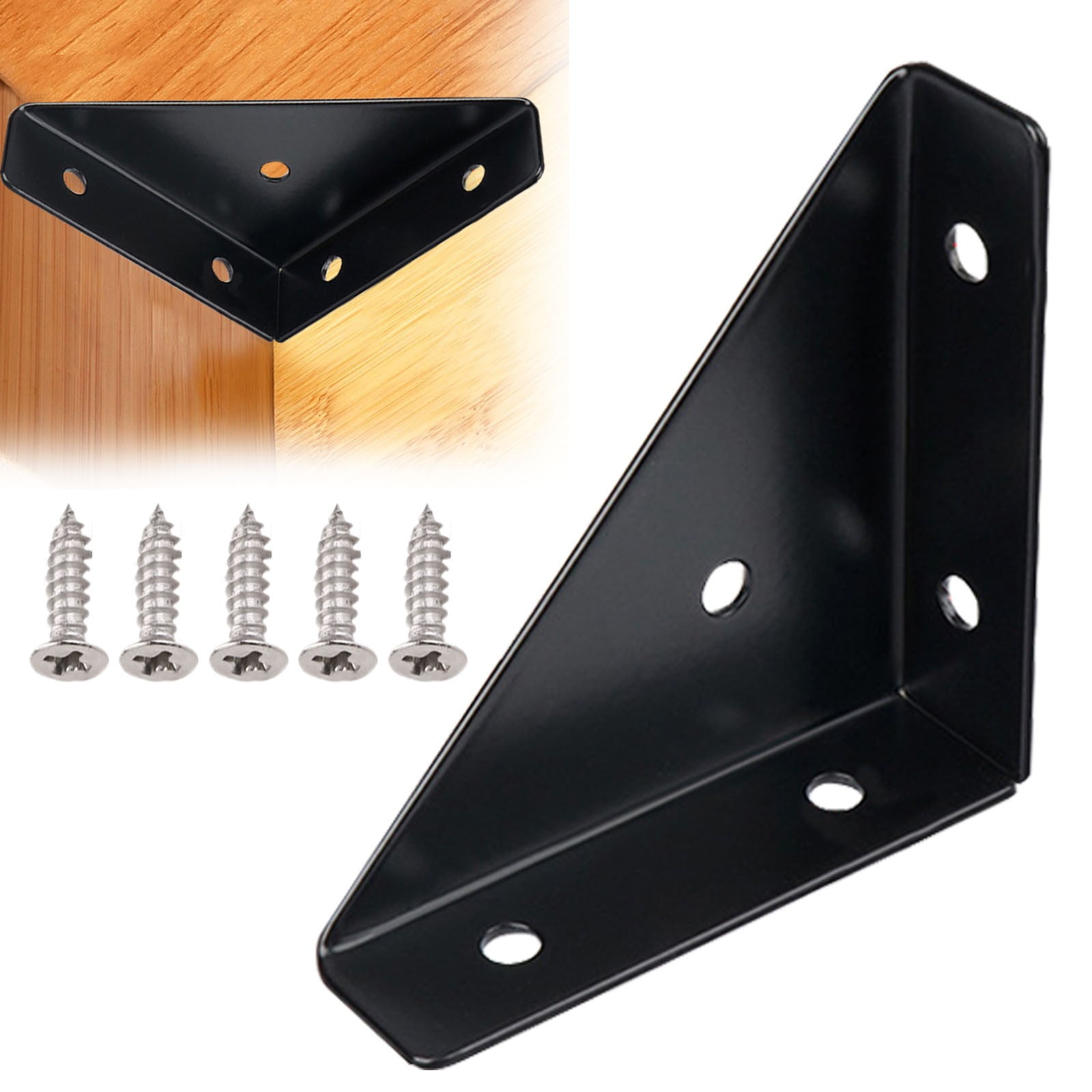 Universal Stainless Steel Corner Brackets for Frame 2.5" Triangular ...