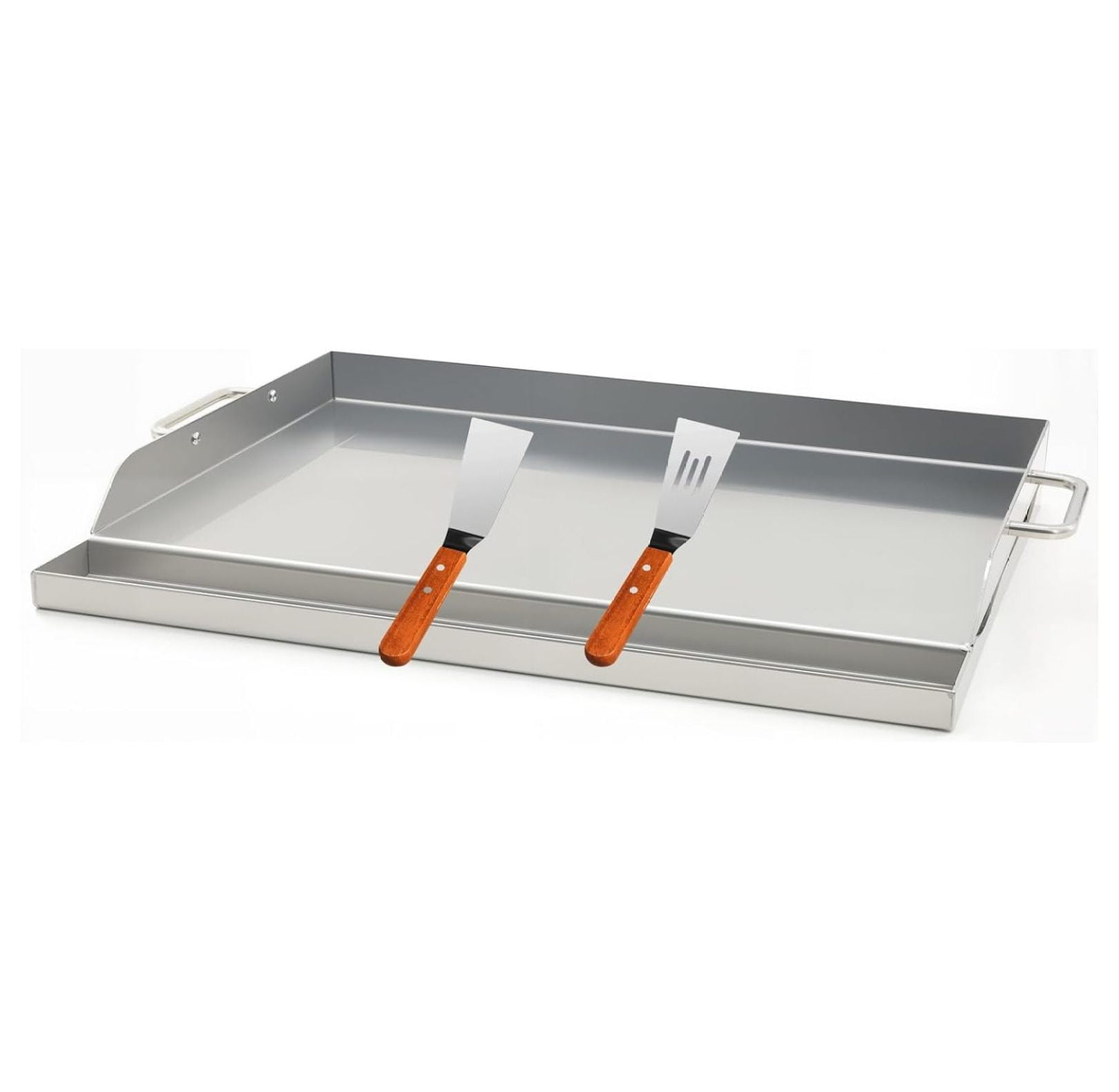 Universal Stainless Steel Griddle Flat Top Plate Grill-Top Griddle Pan ...