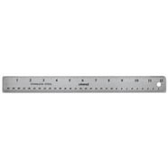 Business Source Nonskid Stainless Steel Ruler 12" Length - 1/16, 1/32 ...