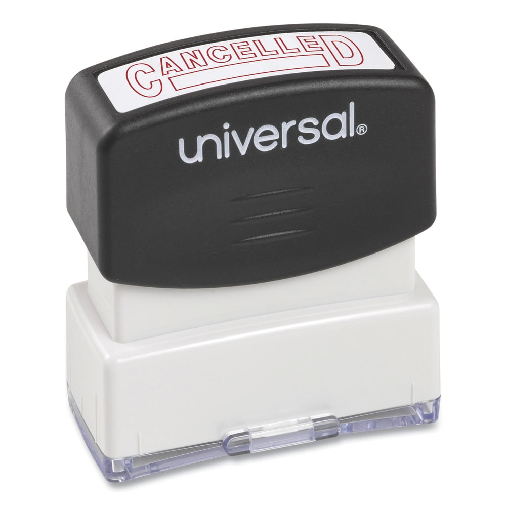 Universal Message Stamp, Cancelled, Pre-inked One-color, Red - Walmart.com