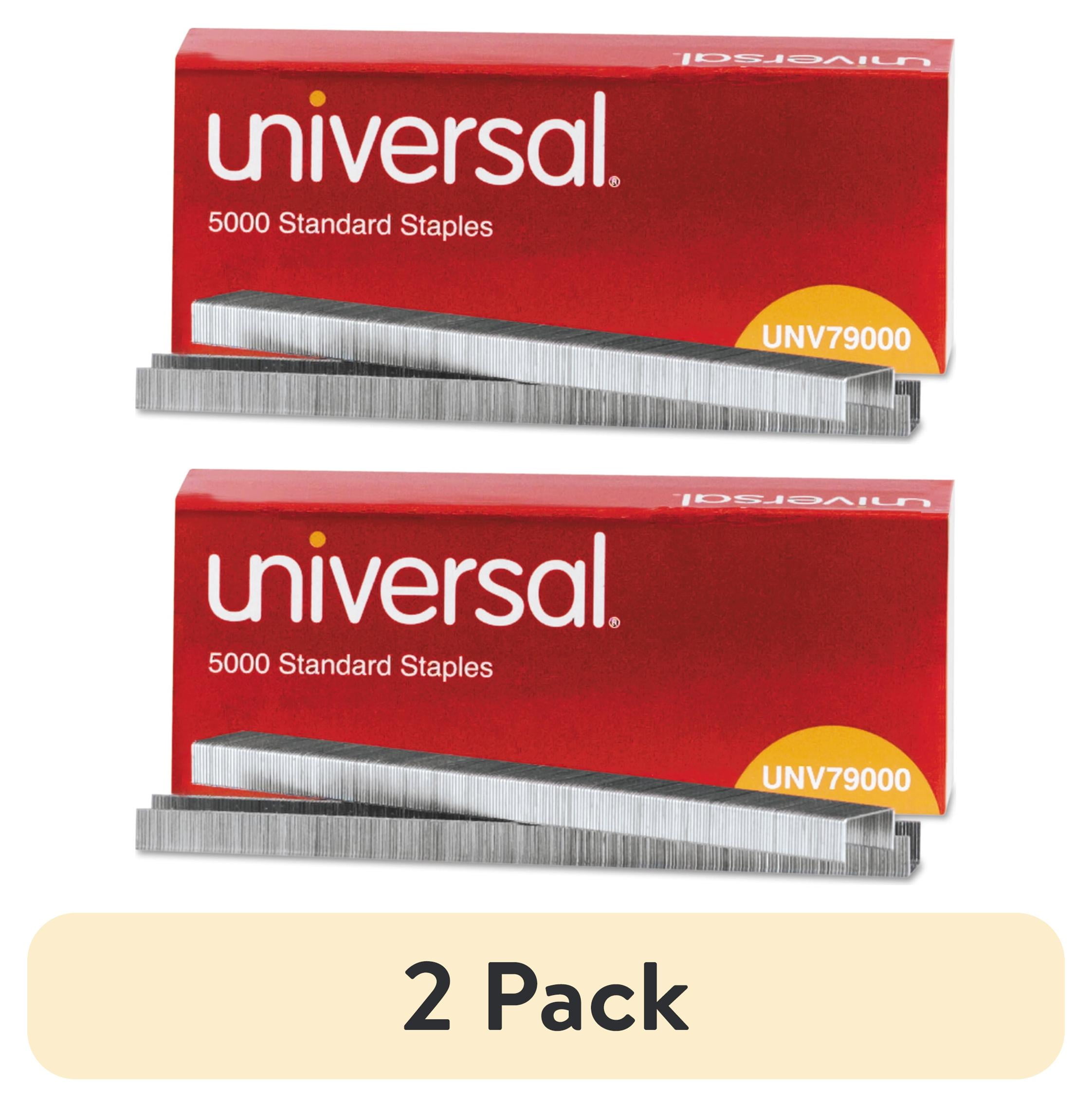 (2 pack) Universal Standard Chisel Point 210 Strip Count Staples, 5,000 ...
