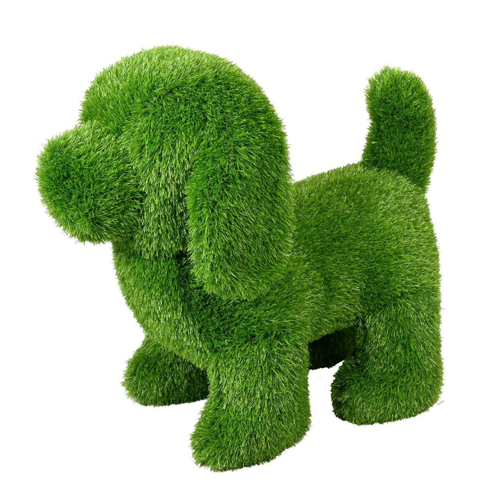 Universal Statues Artificial Standing Dog Outdoor Patio Garden Turf ...
