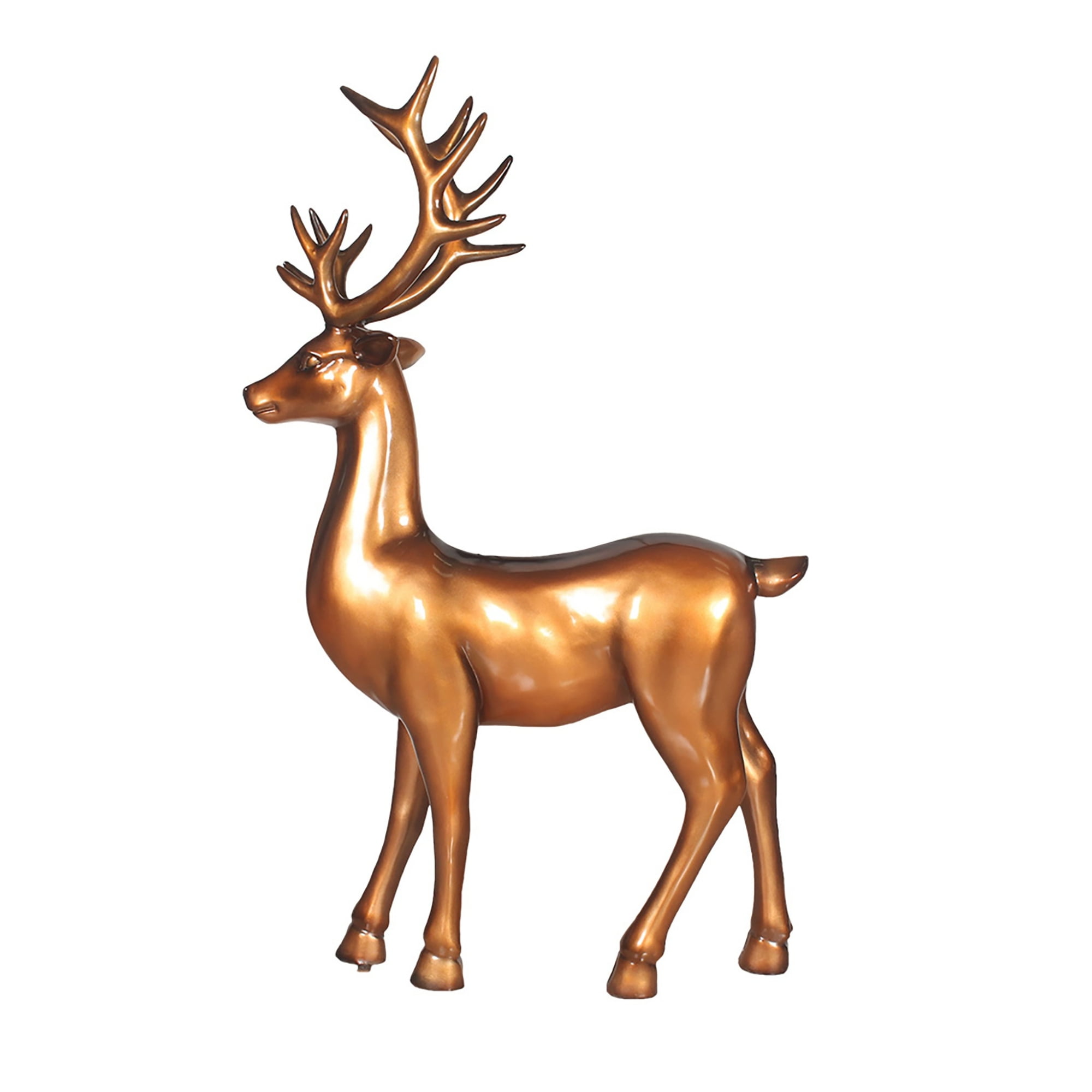 Universal Statues Commercial Fiberglass Standing Reindeer Outdoor ...