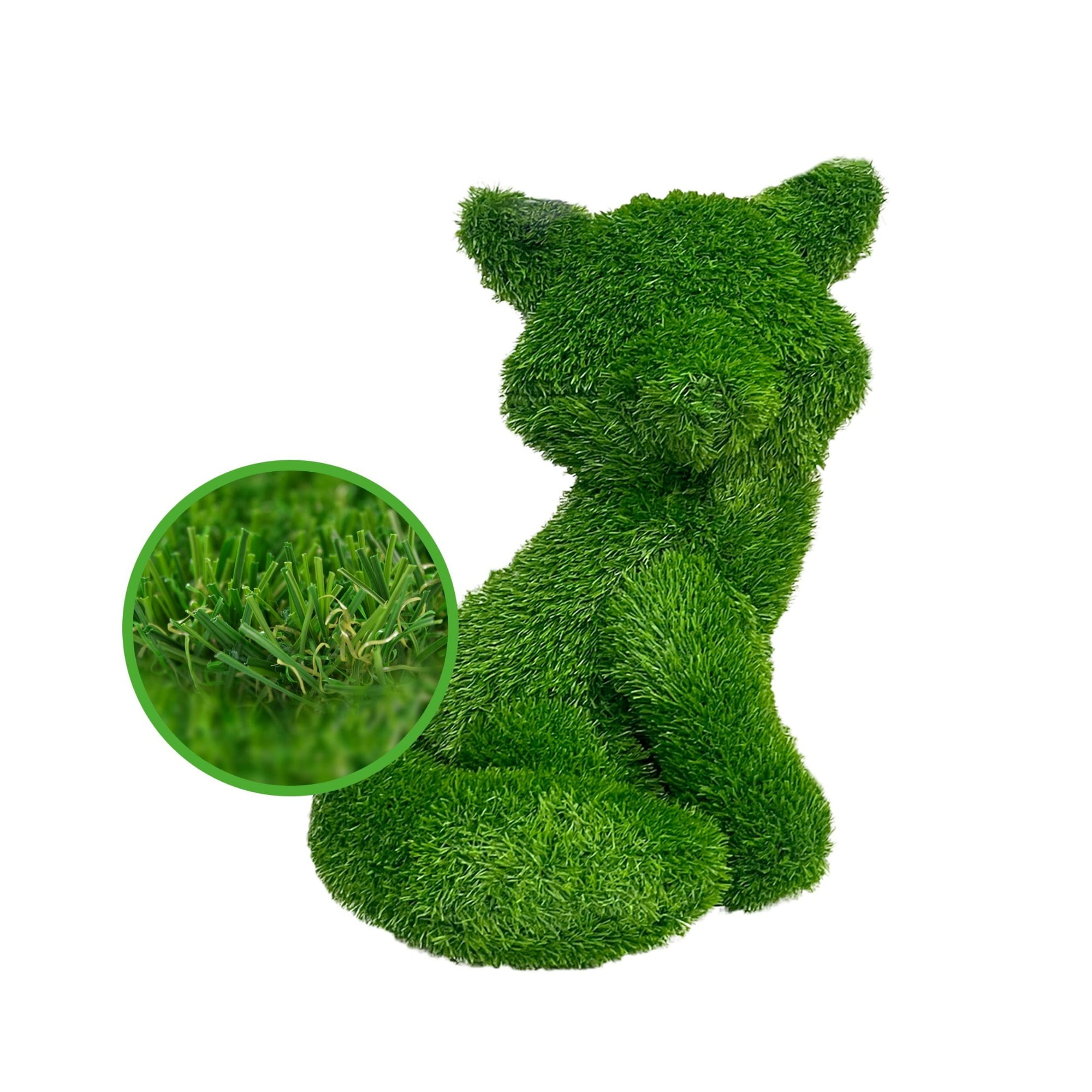 Universal Statues Sitting Fox Outdoor Patio Garden Artificial Turf ...