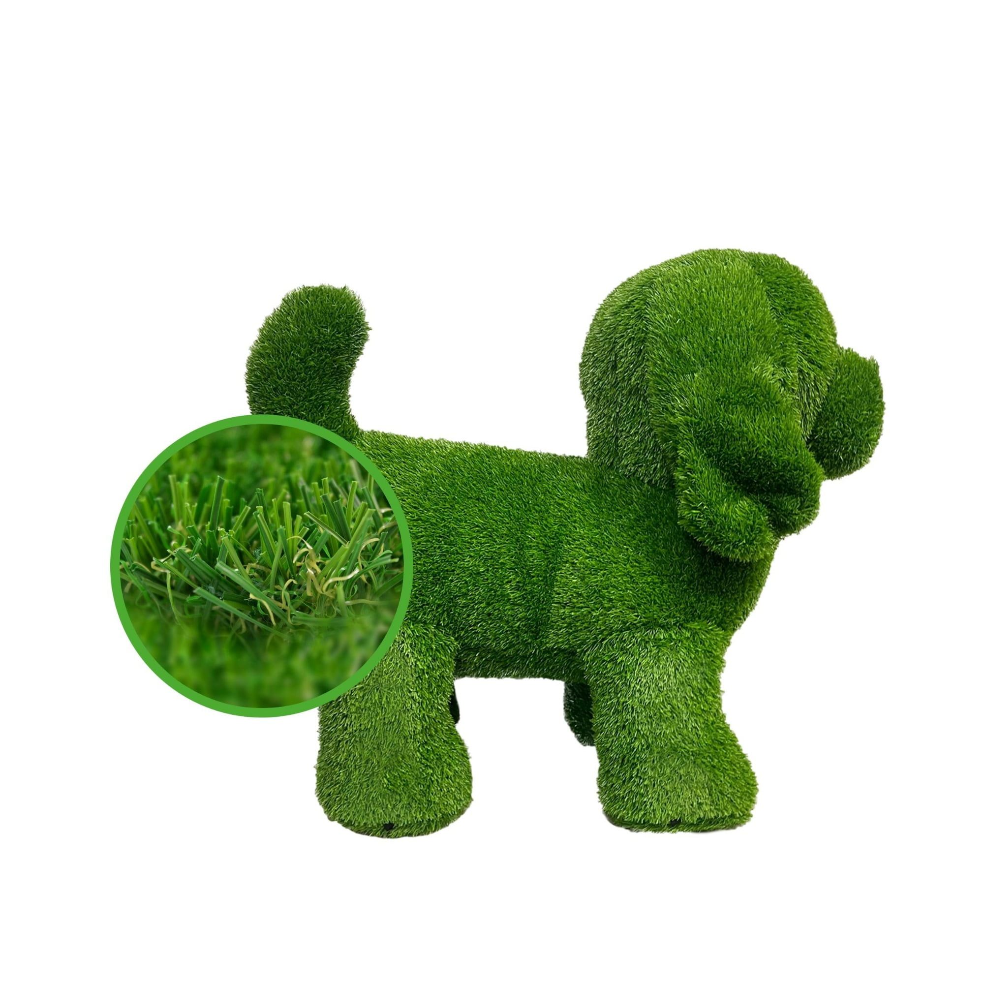 Universal Statues Standing Dog Outdoor Artificial Garden Turf Topiary ...