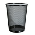 Universal Steel Mesh Office Wastebasket, 18 Qt, Black | Bundle of 5 ...