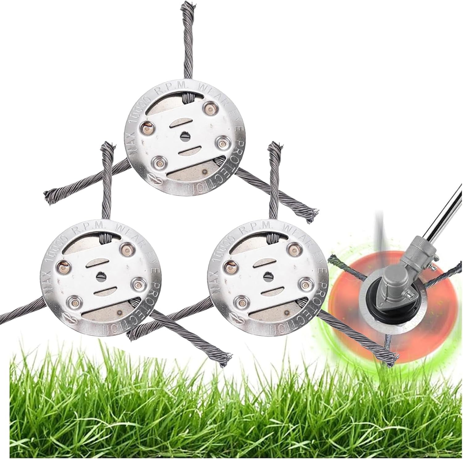 Universal Steel Wire Grass Trimmer Head, 2025 New String Trimmer ...