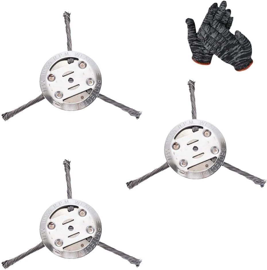 Universal Steel Wire Grass Trimmer Head for Weed Eater, 6 Inch String ...