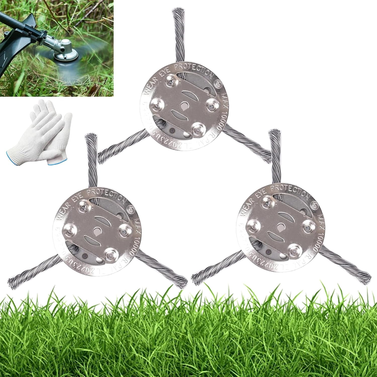 Universal Steel Wire Trimmer Head, 2025 New String Trimmer Replacement ...