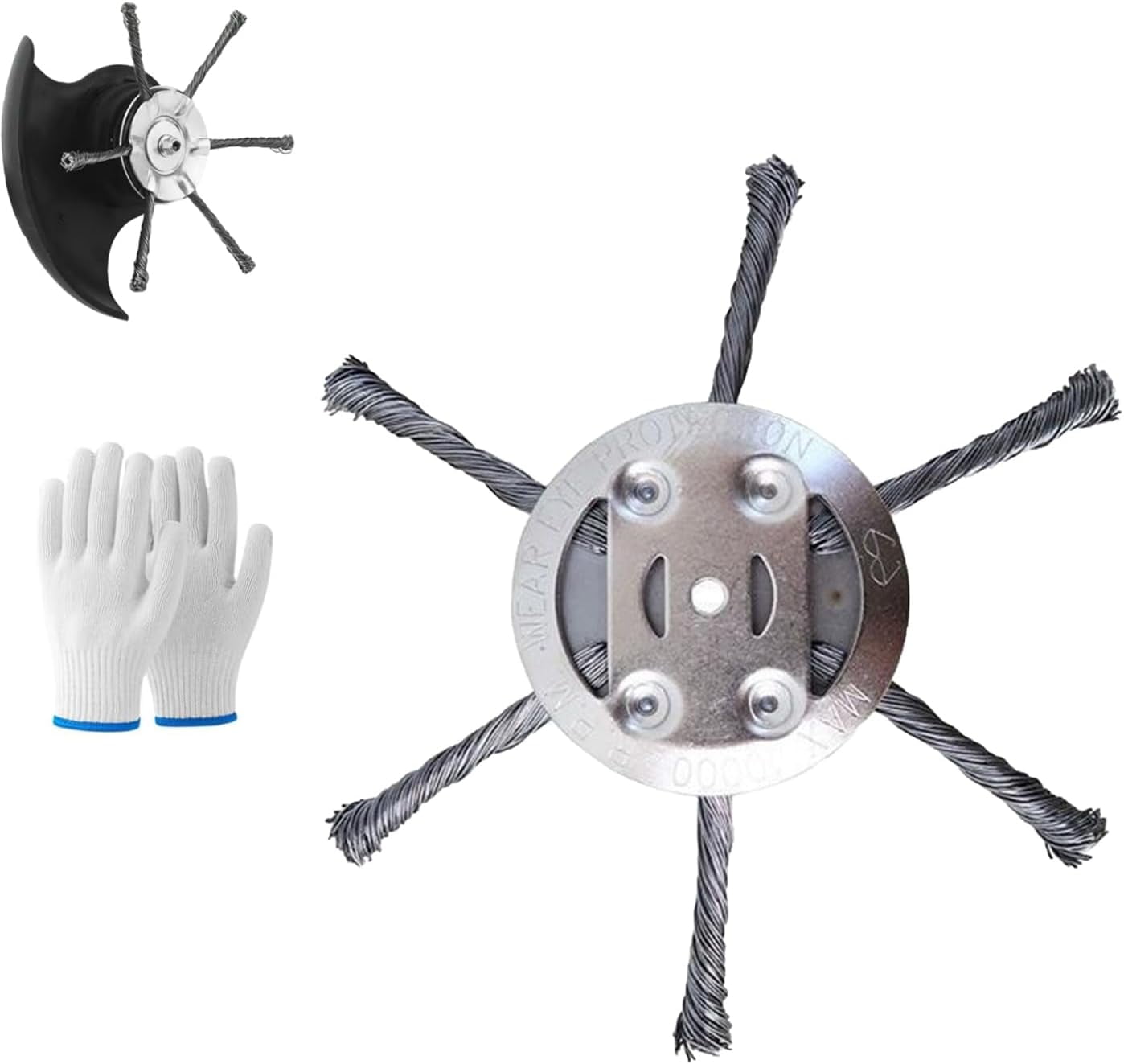 Universal Steel Wire Trimmer Head, 6" String Trimmer Replacement Head ...