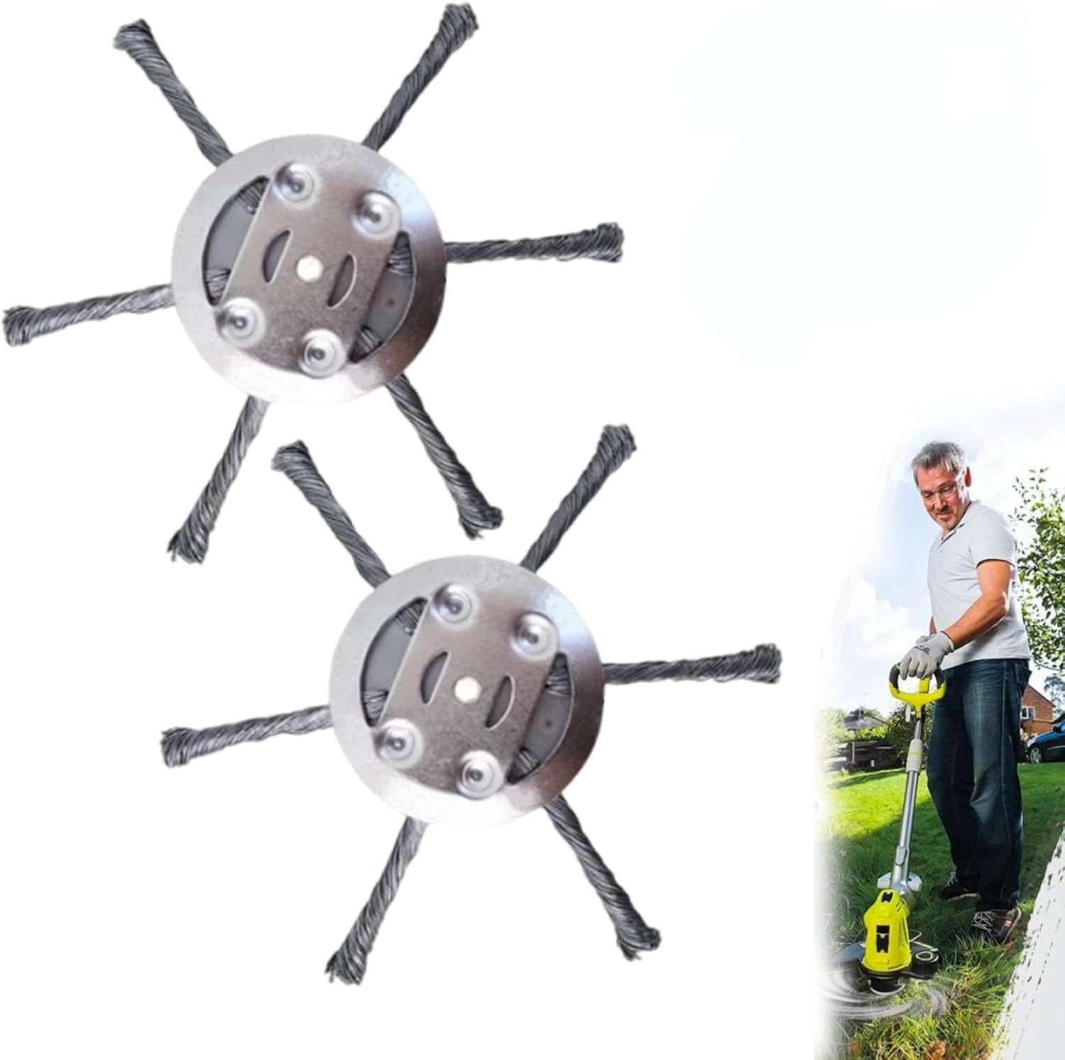 Universal Steel Wire Trimmer Head, String Trimmer Replacement Head ...