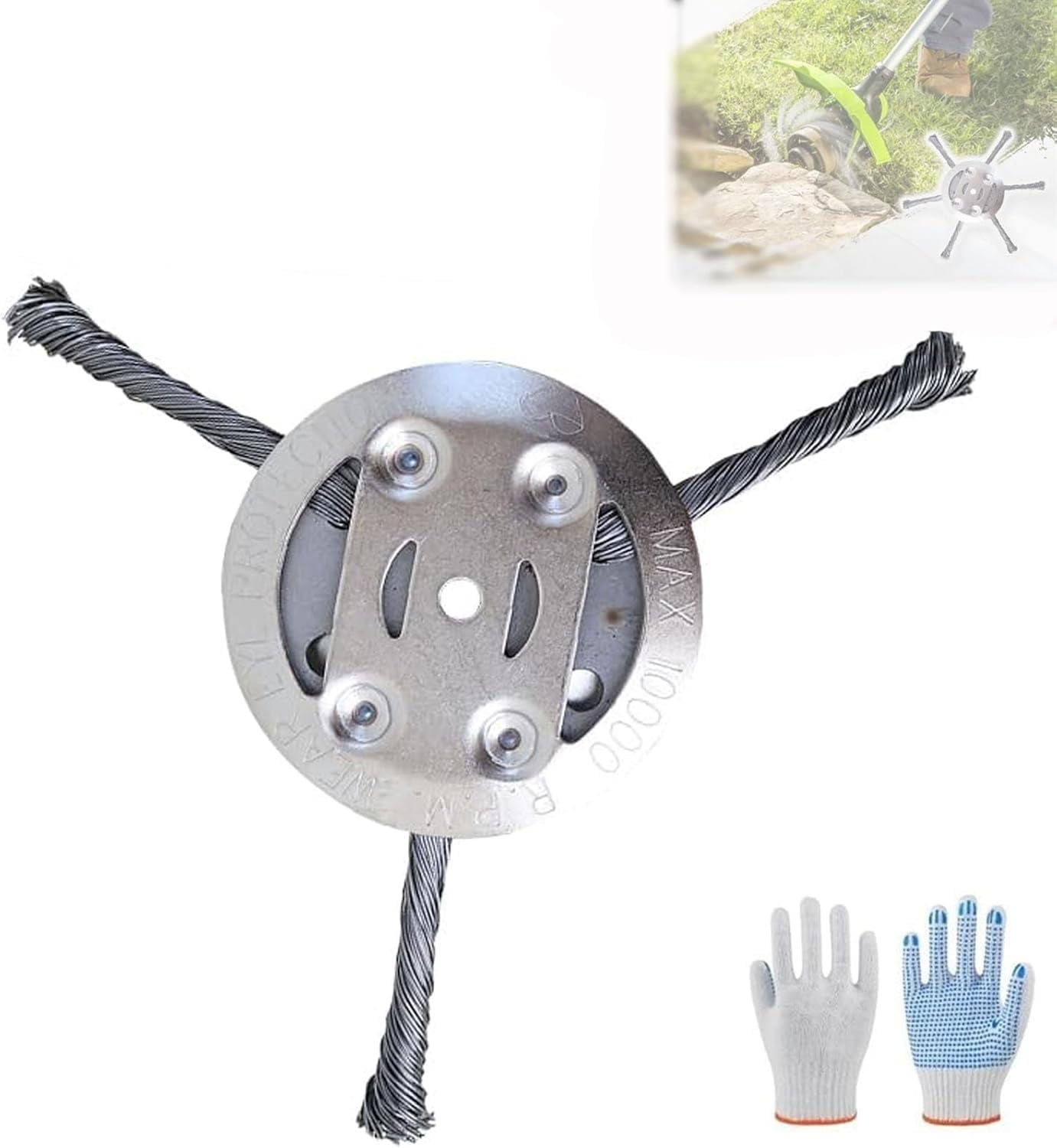 Universal Steel Wire Trimmer Head, Weed Eater Head, Adapter Kit For ...