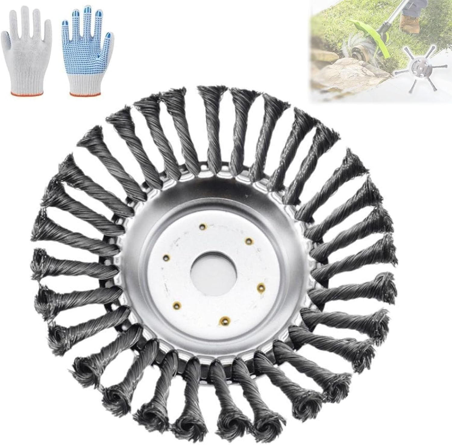 Universal Steel Wire Trimmer Head, Weed Eater Head, Adapter Kit For ...