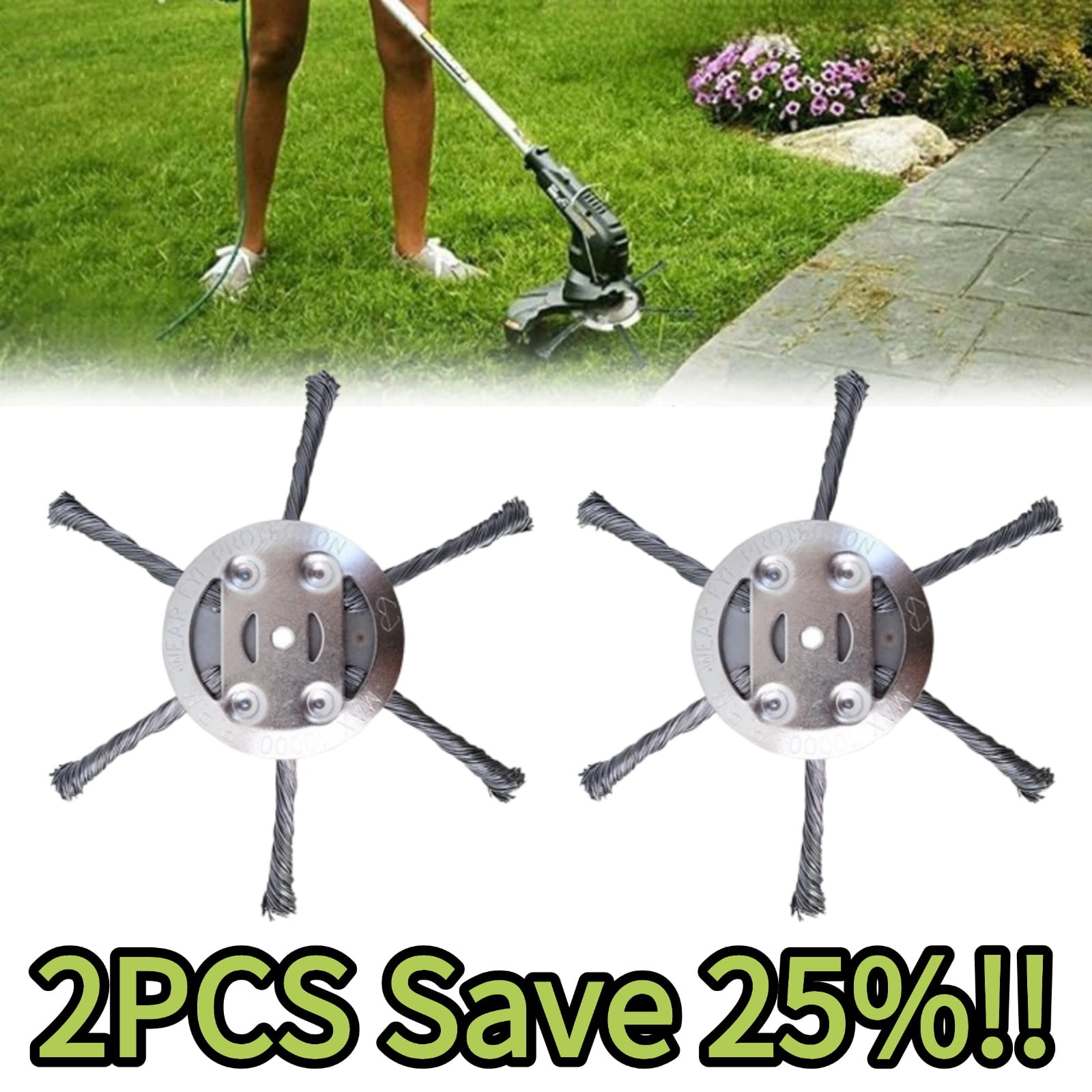 Universal Steel Wire Trimmer Head, Wire Weed Trimmer Head, 6 inch Steel ...