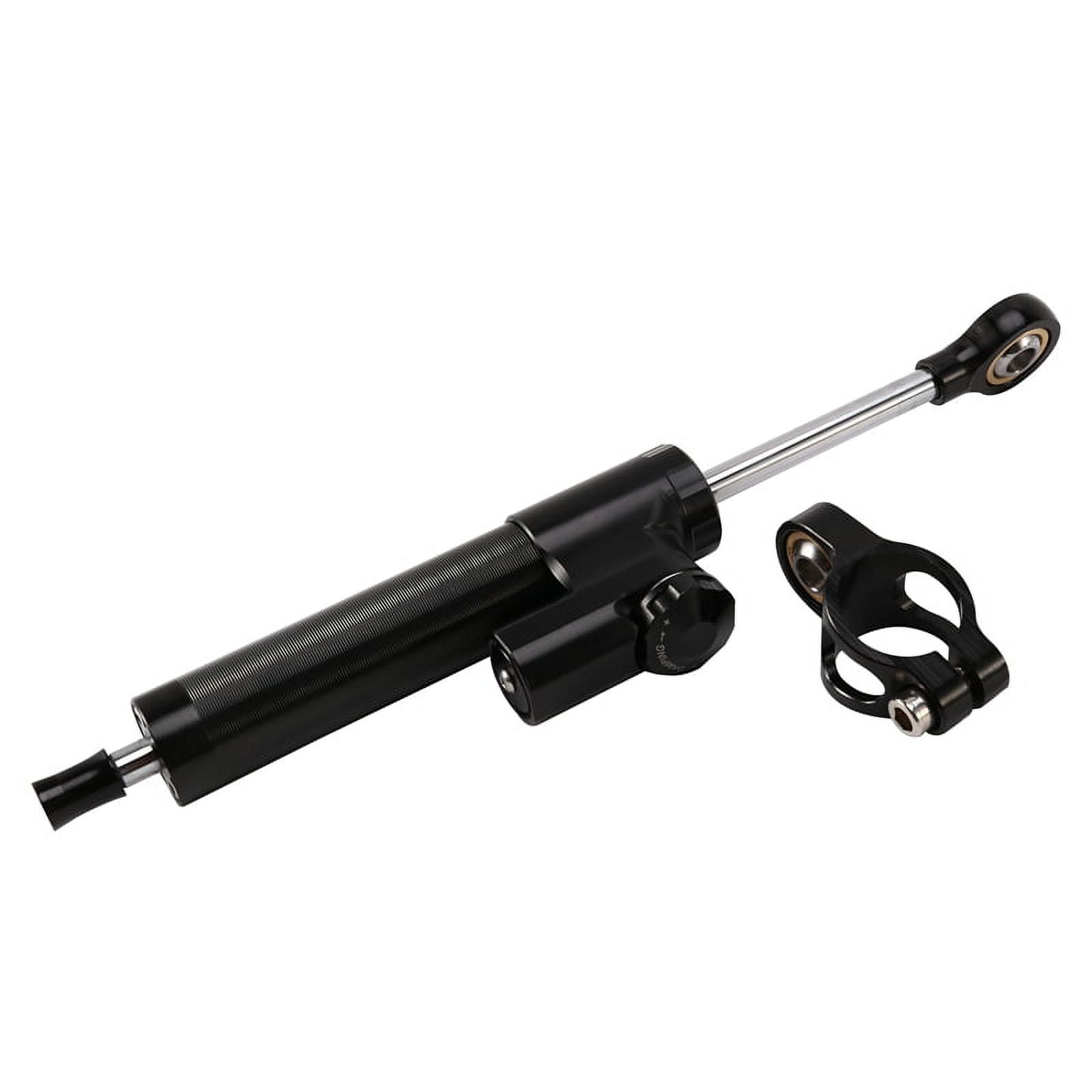 Universal Black Motorcycle Steering Damper Stabilizer, Linear Reversed ...