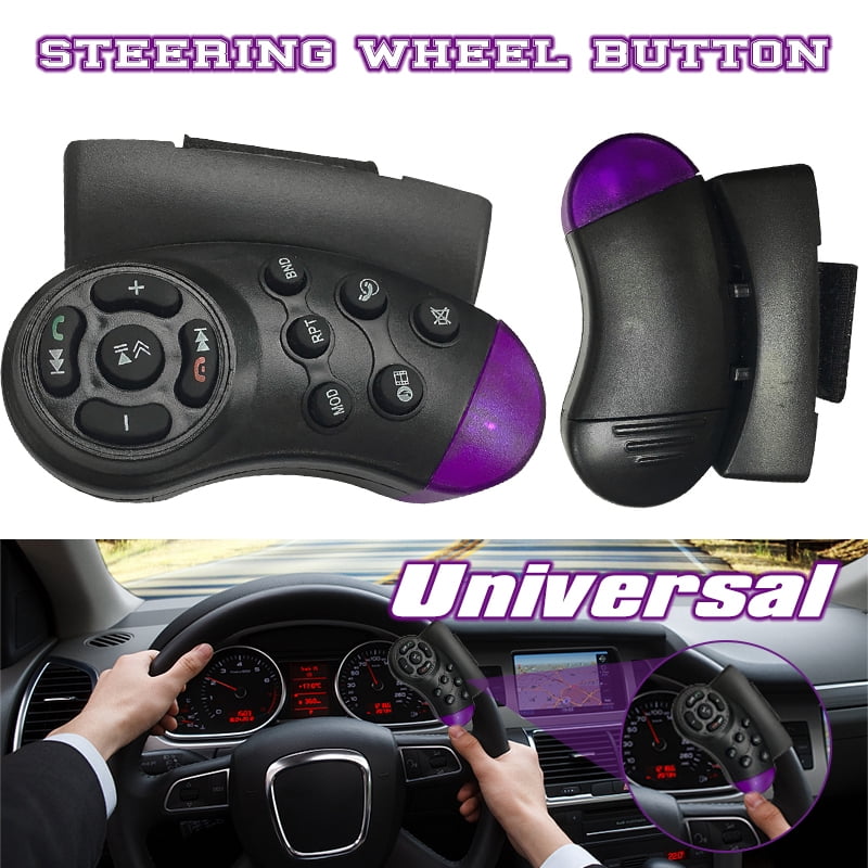 Universal Steering Wheel Button Remote Control Key for Car Navigation DVD Multimedia Music ...