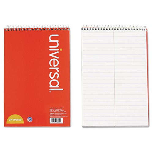 Universal Steno Pads, Gregg Rule, Red Cover, 80 White 6 X 9 Sheets, 6 ...