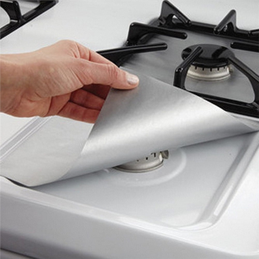 Universal Stove Burner Protector Sheets (Oven Liner, Cooktop Covers ...